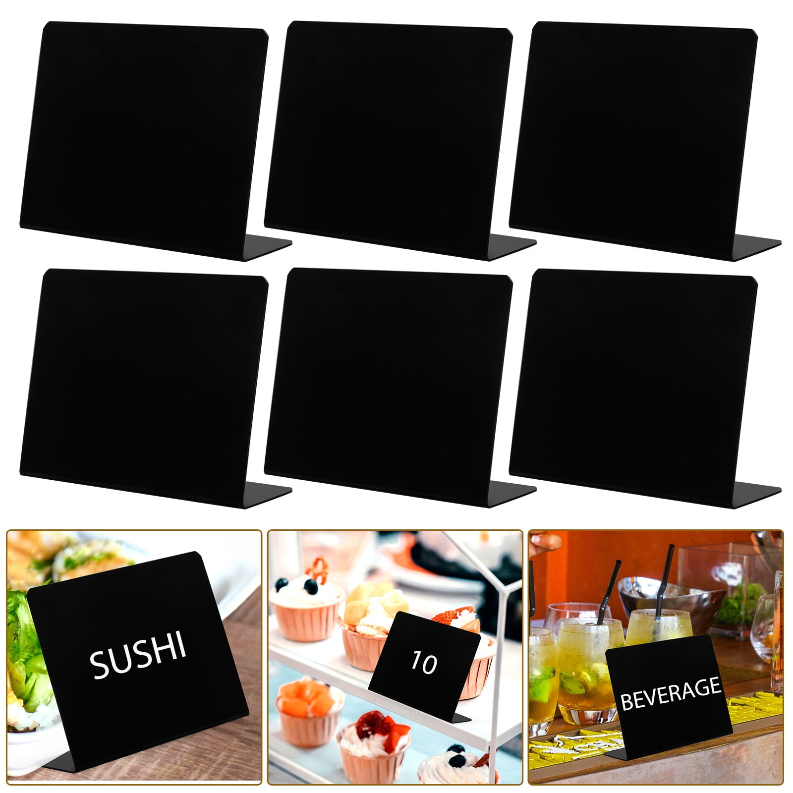 Masteelf 12 Pcs Table Number Sign Food Labels for Party Buffet Plate ...