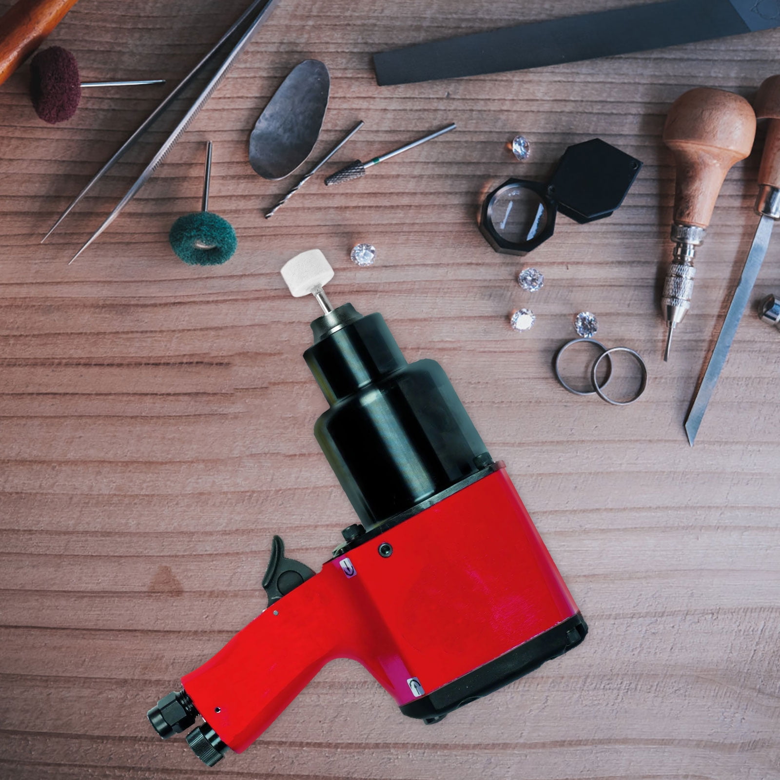 Masteelf 12 Pcs Wool Felt Mounted Mandrel Polishing Buffing Wheels ...