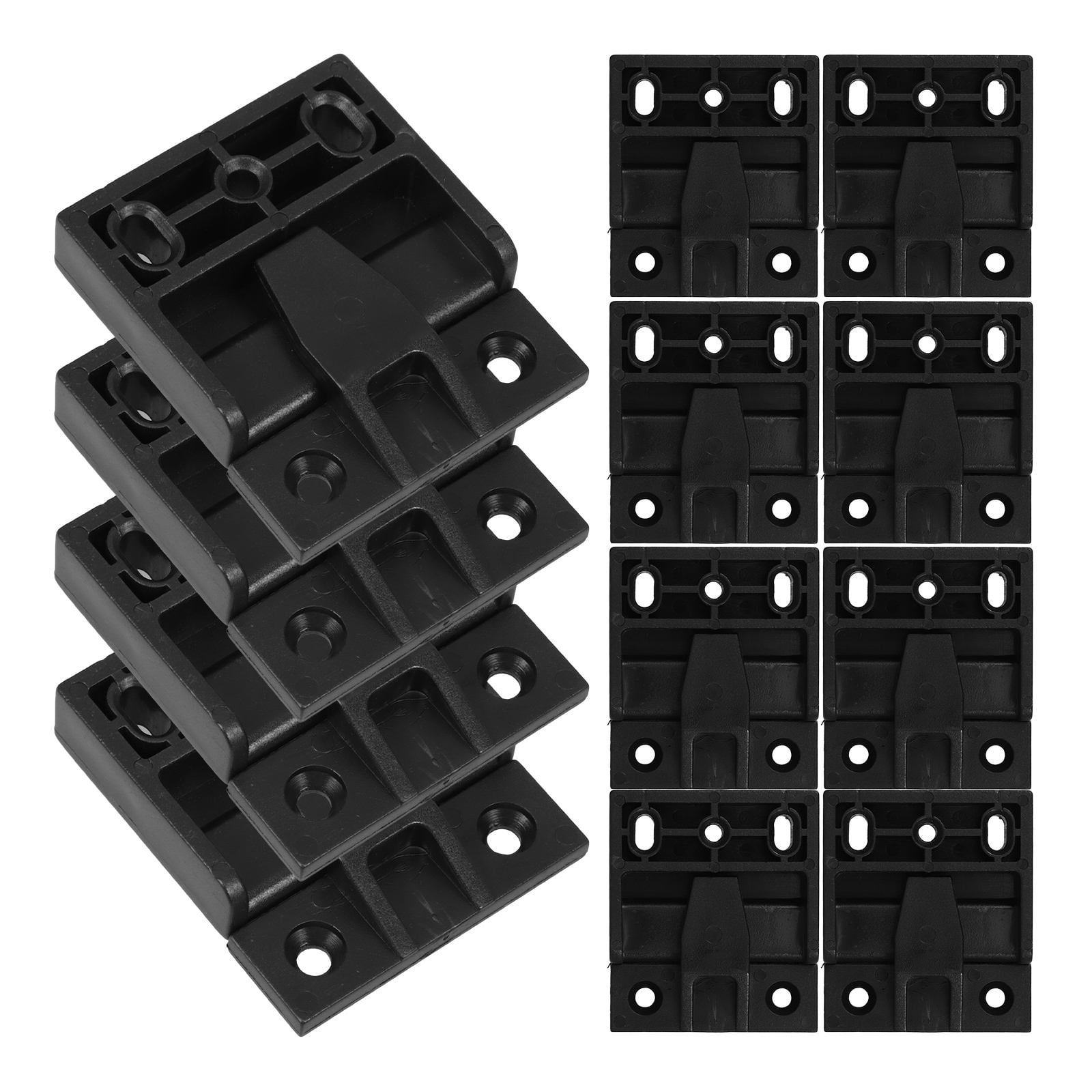 Masteelf 12 Set Plastic Fitting Furniture Panel Joints Bracket Push-On ...