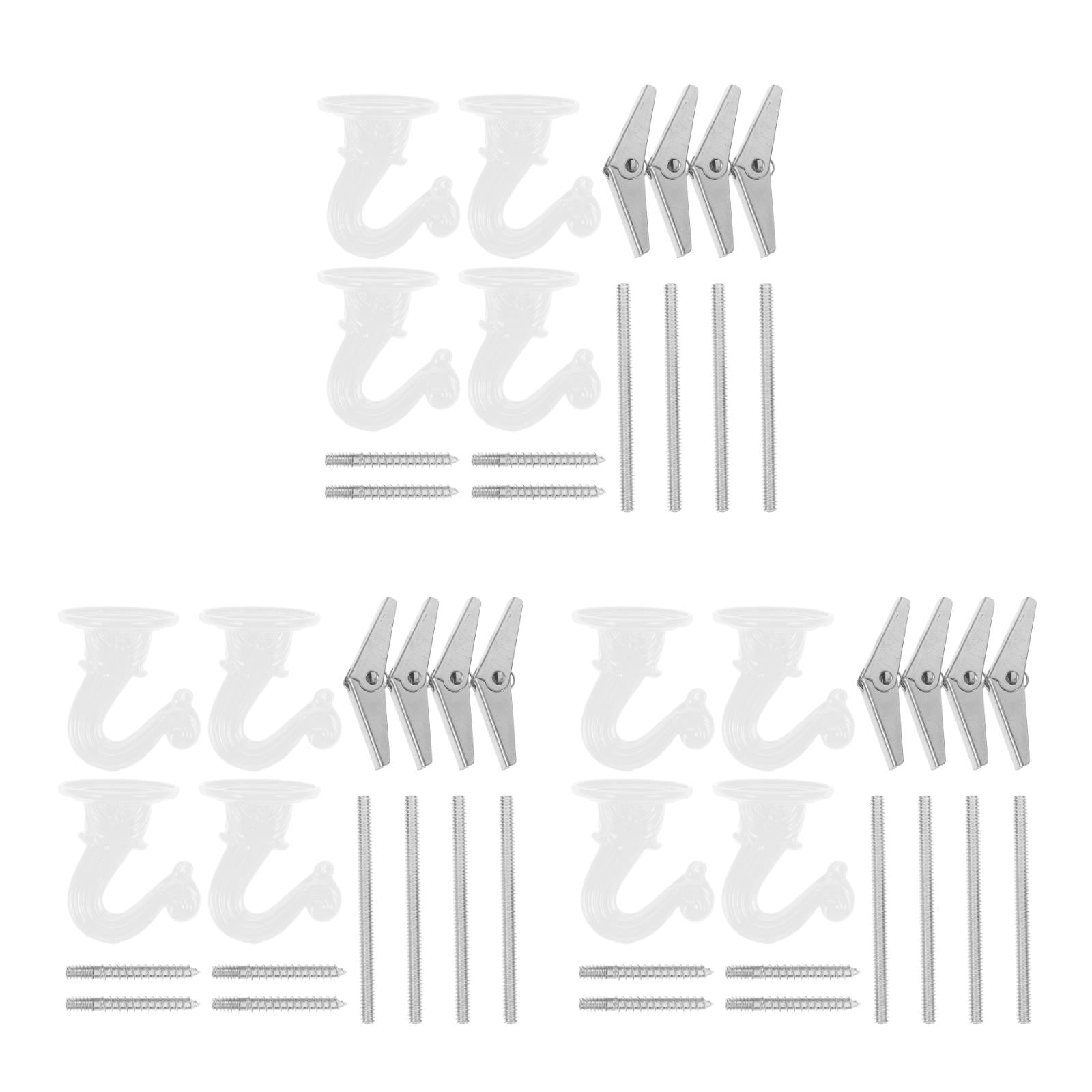 Masteelf 12 Sets of Ceiling Hooks Planter Hooks Wall Mount Hangers ...