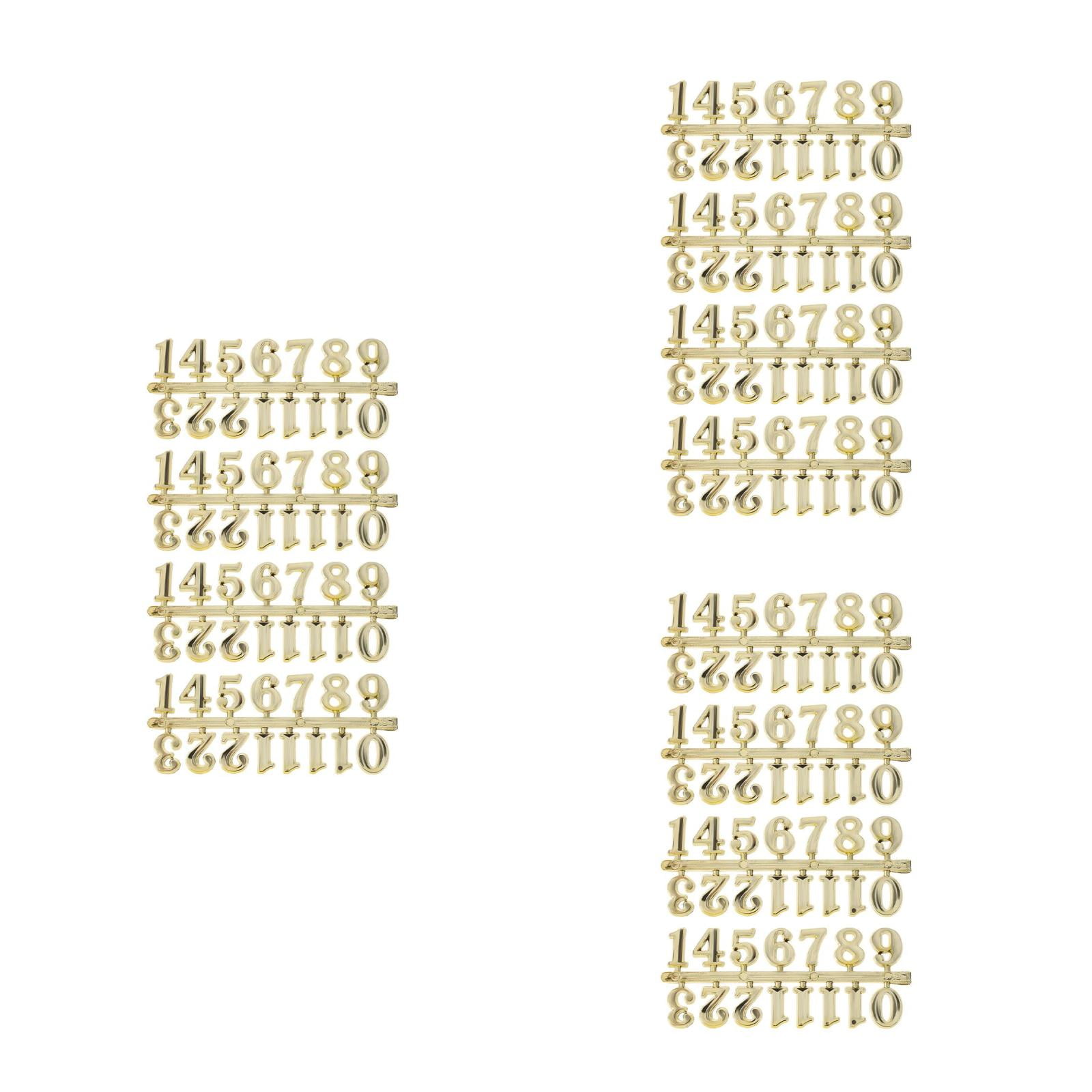 Masteelf 12 Sets DIY Clock Numerals Kit DIY Digital Clock Numbers Clock ...