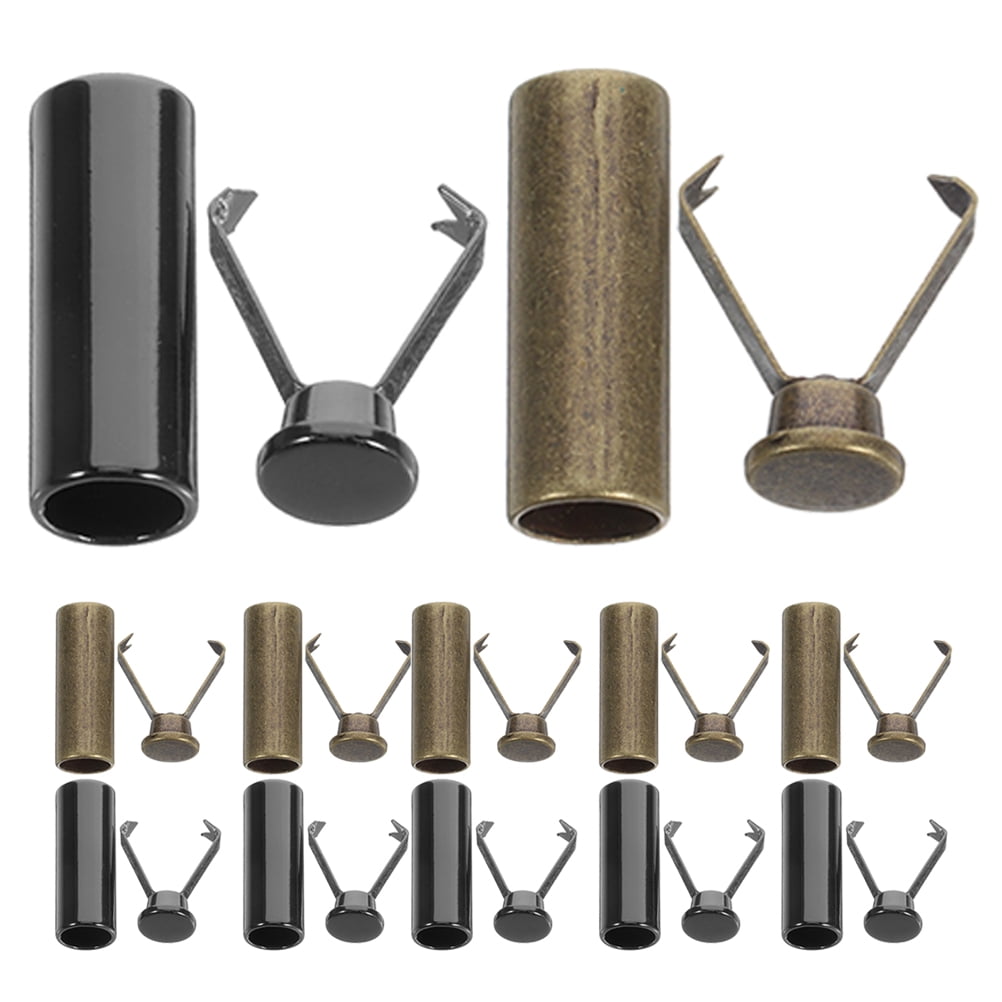 12 Sets Metal Cord Locks for Drawstrings Hoodie Rope End Caps Universal ...