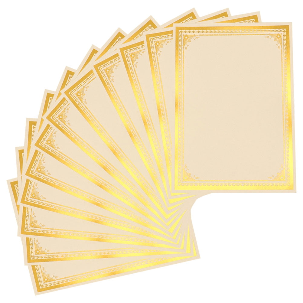 Masteelf 12 Sheets Certificate Inner Page Paper High School Diploma ...