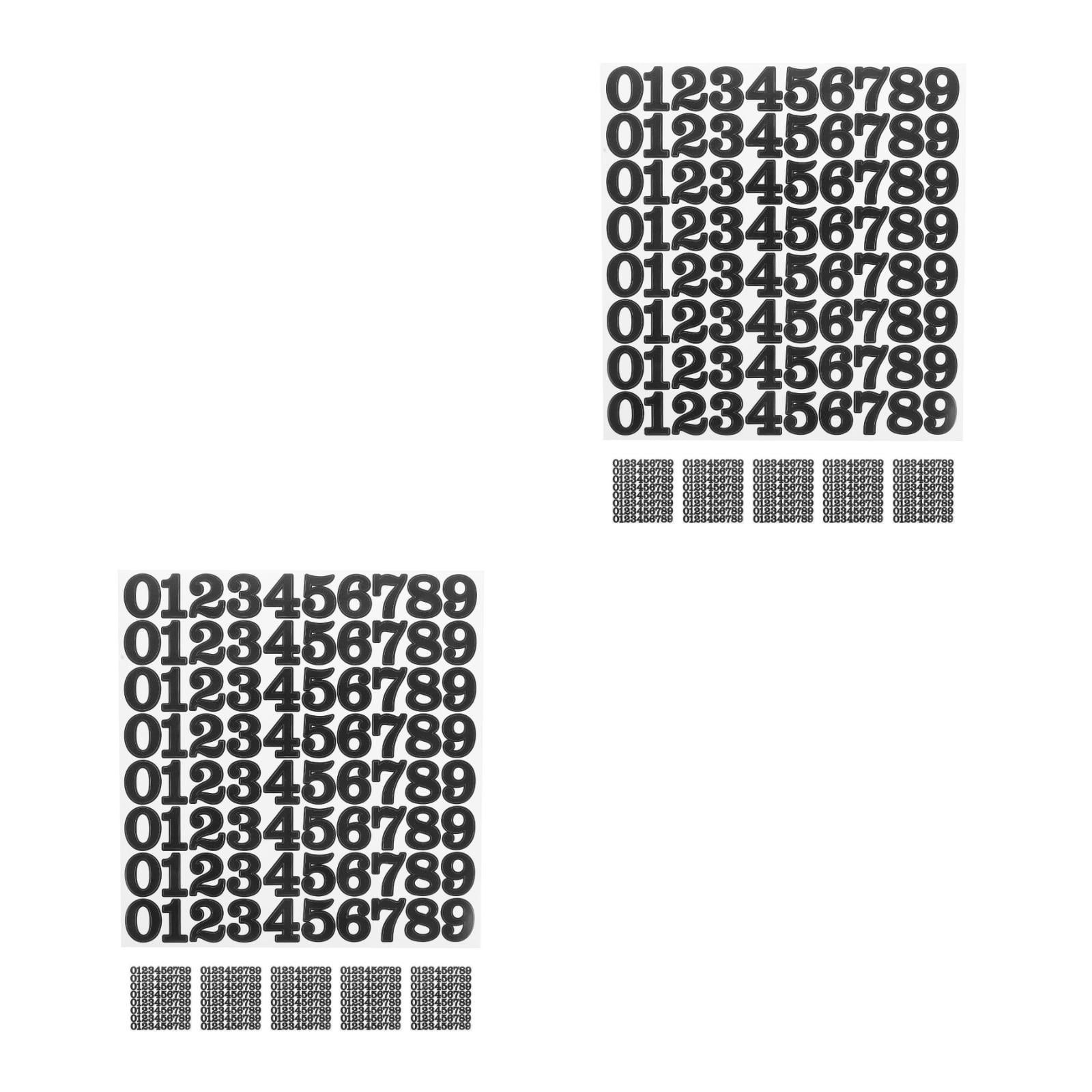 Masteelf 12 Sheets Waterproof Helmet Number Decals Hockey Helmet ...