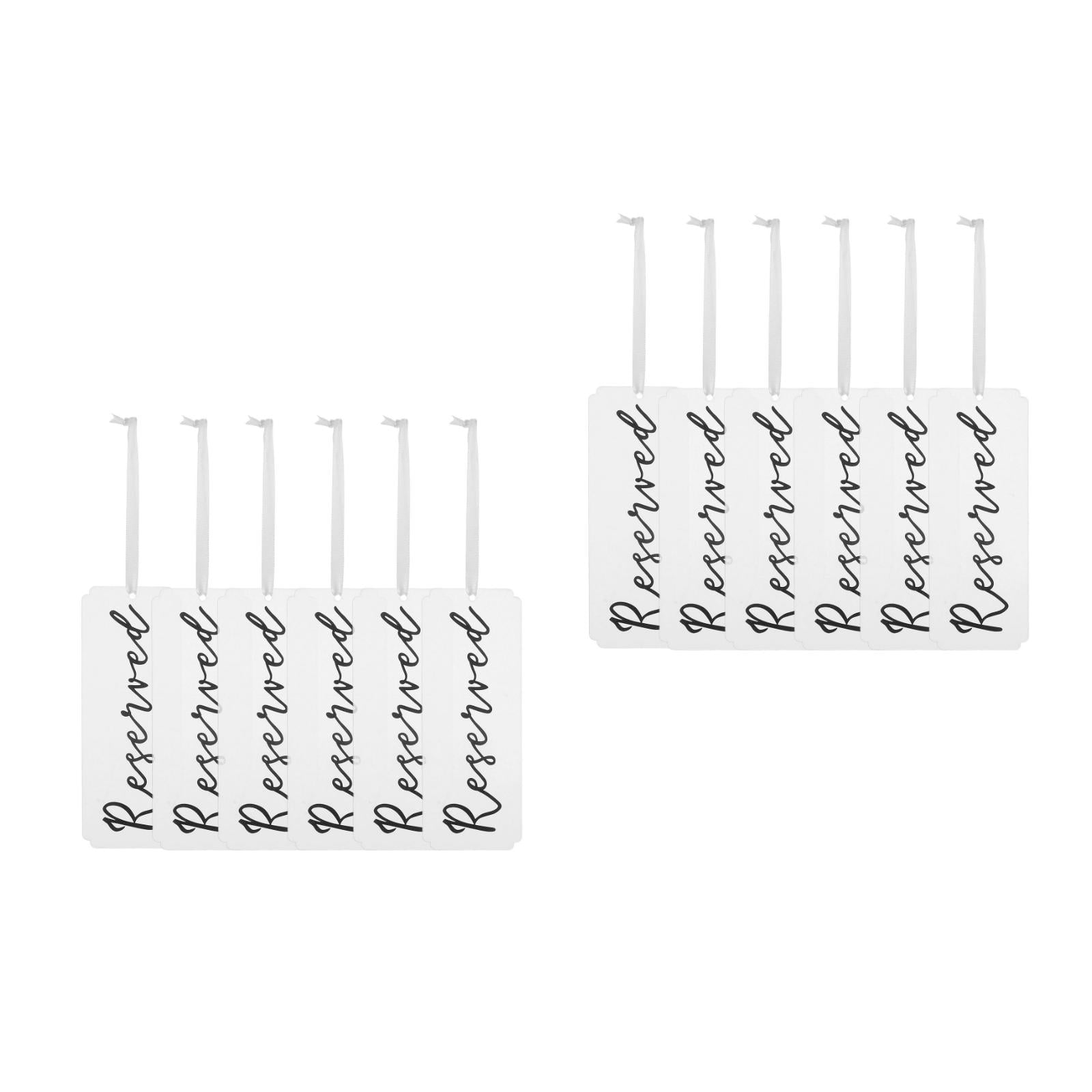 Masteelf 12 pcs Acrylic Tags With Ribbon Wedding Welcome Sign Seating ...