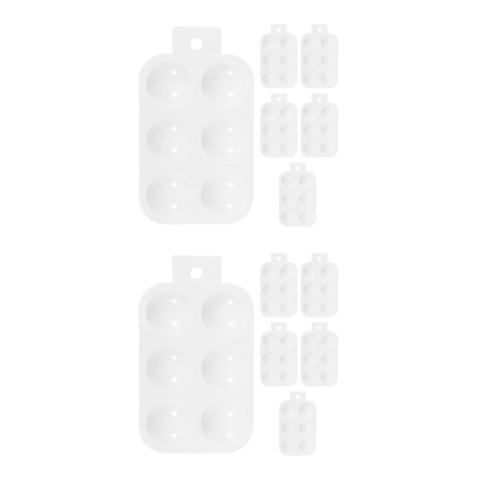 Masteelf 12 pcs Artist Paint Tray DIY Craft Painting Pallet Small Paint ...