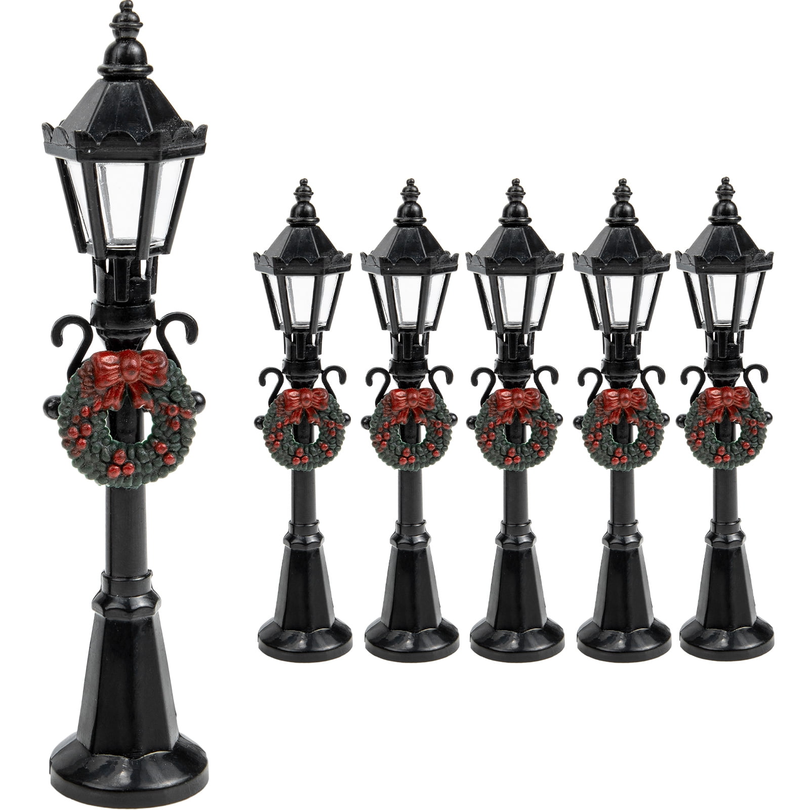 Masteelf 12 pcs Dollhouse Mini Street Light Decor Street Light Models ...