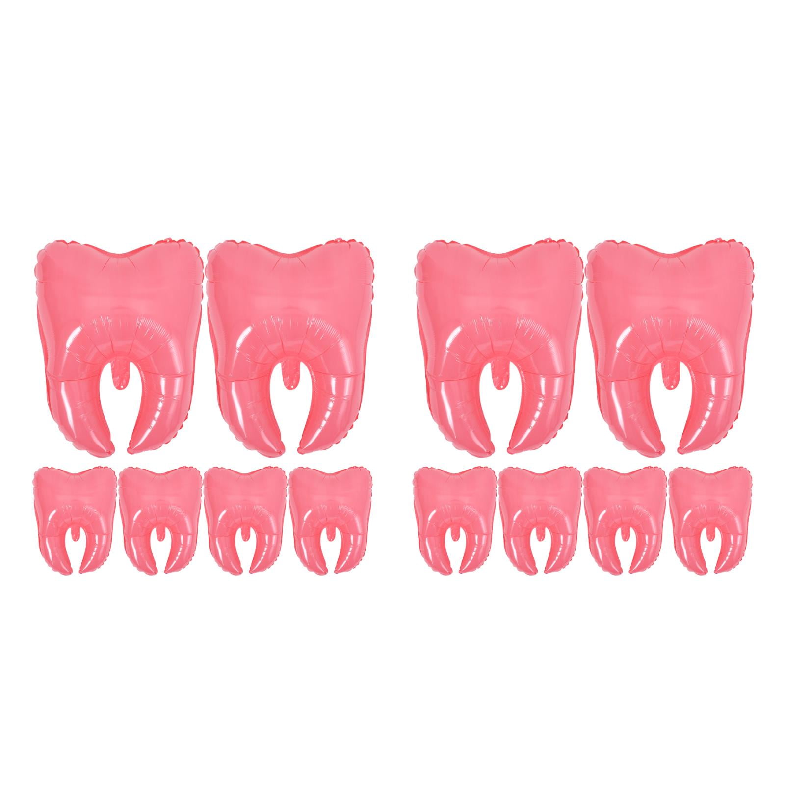 Masteelf 12 pcs Large Tooth Shaped Shower Festival Teeth Balloon Party ...