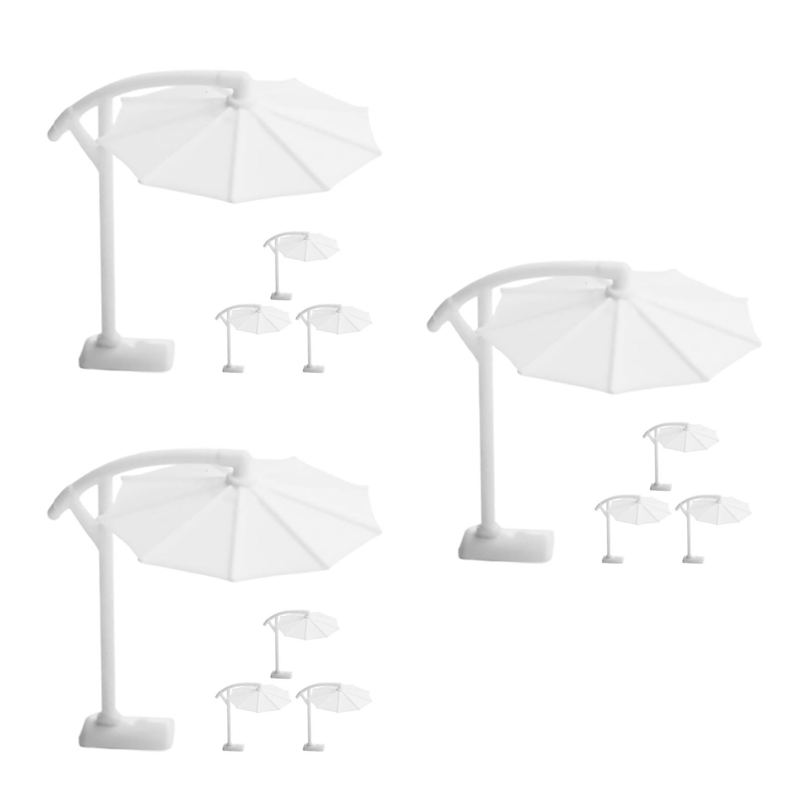 Masteelf 12 pcs Mini Beach Umbrella Miniature Outdoor Umbrella ...