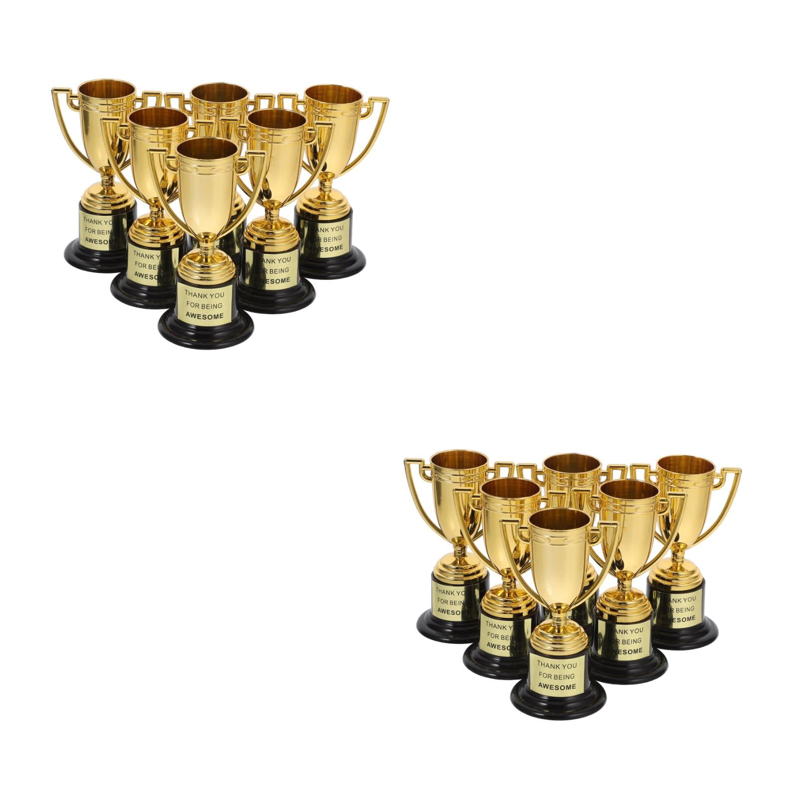 Masteelf 12 pcs Mini Gold Trophies for Sports Awards Competitions Party ...