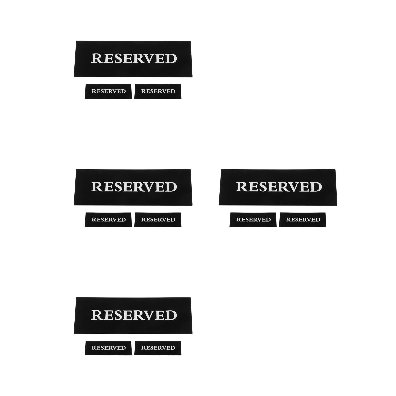 Masteelf 12 pcs Reserved Table Signs Black Reserved Seating Signs for ...