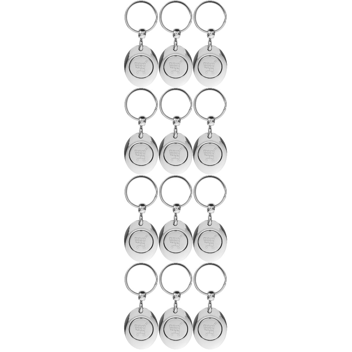 Masteelf 12 pcs Shopping Trolley Token Keychain Cart Token Keychain ...