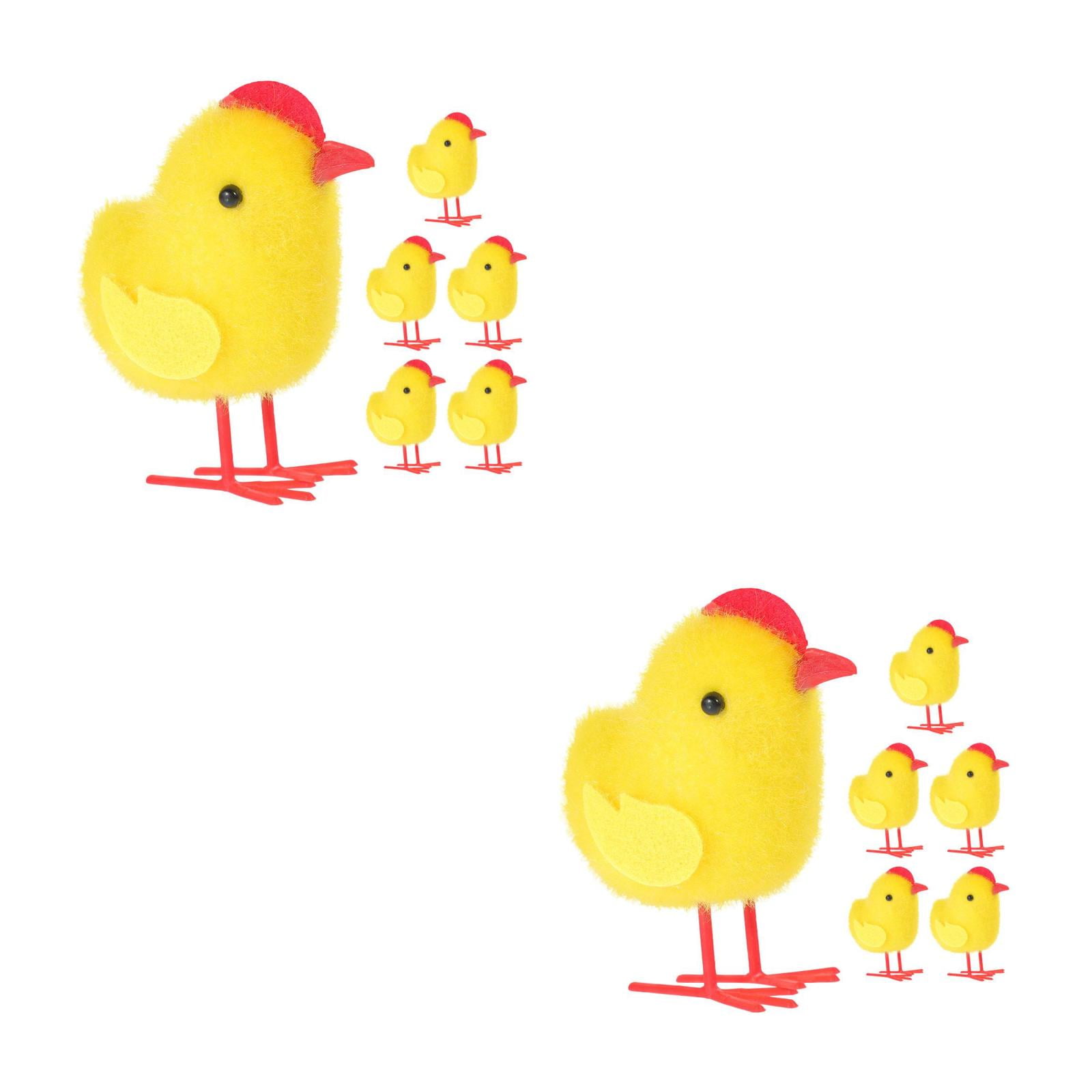 Masteelf 12 pcs Simulated Little Chick Figurine Lifelike Chicken ...