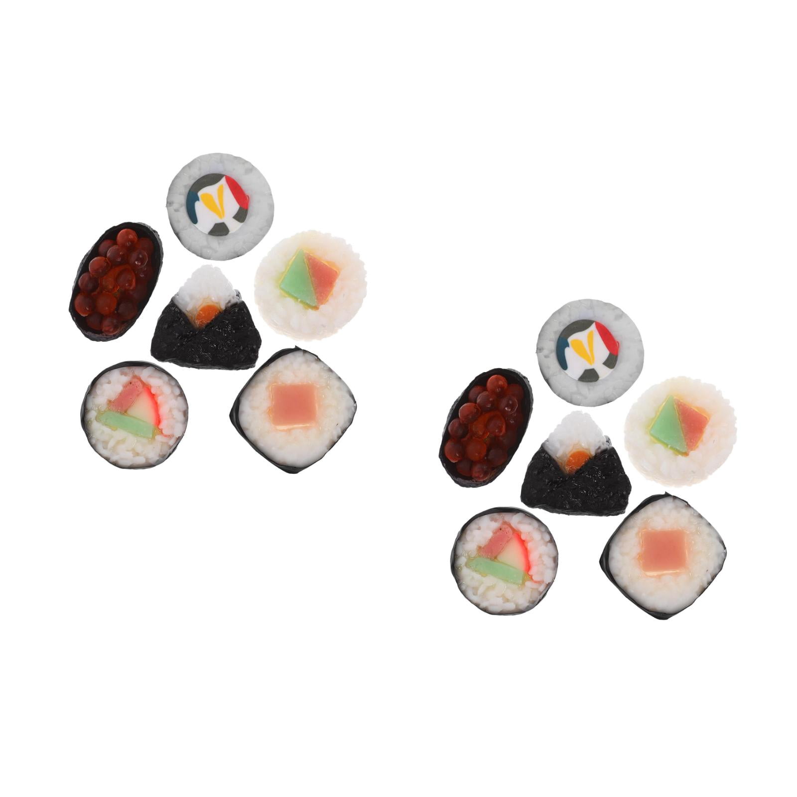Masteelf 12 pcs Simulation Food Realistic Sushi for Display Photography ...