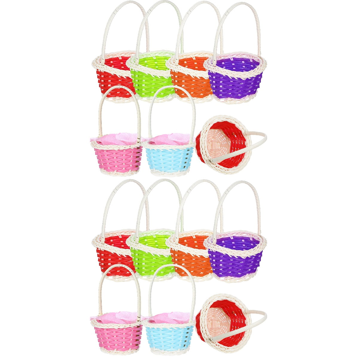 Masteelf 12 pcs Small Woven Baskets Candy Storage Baskets Easter Egg ...
