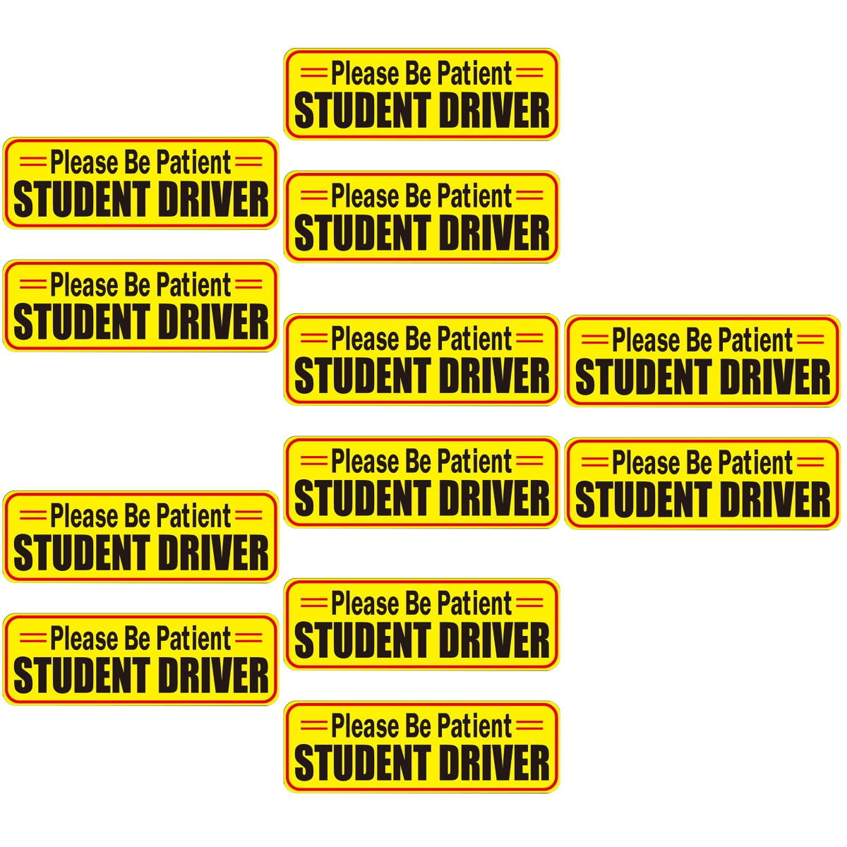 Masteelf 12 pcs Student Driver Stickers Student Driver Stickers ...