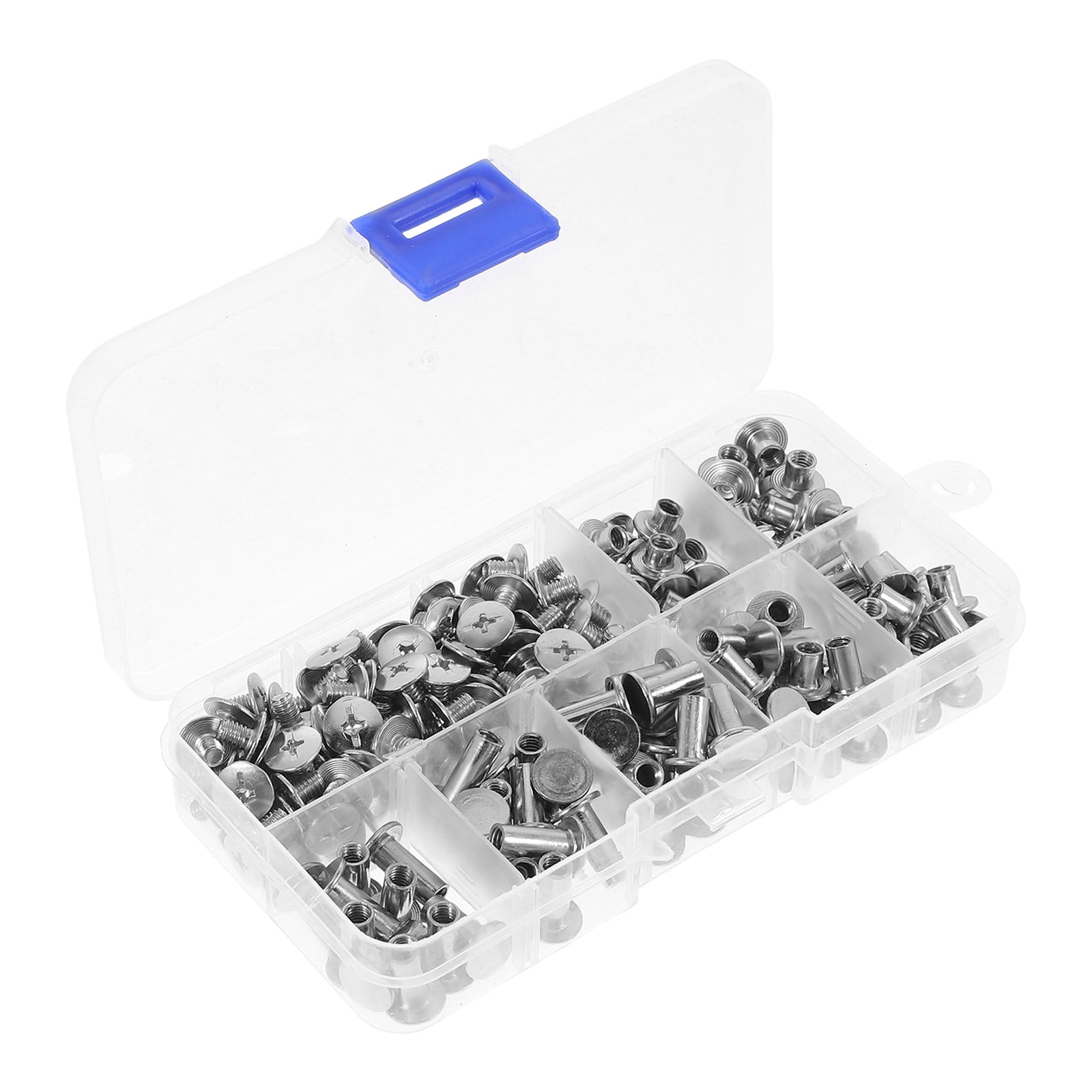 Masteelf 120 Sets Binding Screws Buttons Metal Studs Rivets Leather ...