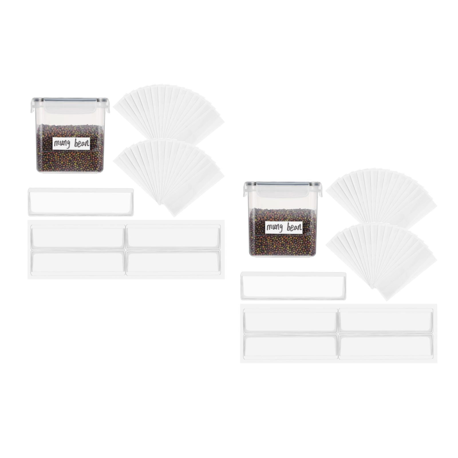 Masteelf 120 pcs Adhesive Label Sleeves Transparent Index Card Pocket ...