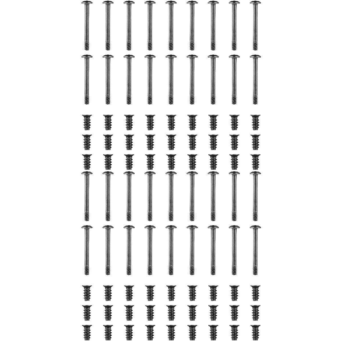 Masteelf 120 pcs Carbon Steel Screws Computer Case Fan Screws Long and ...