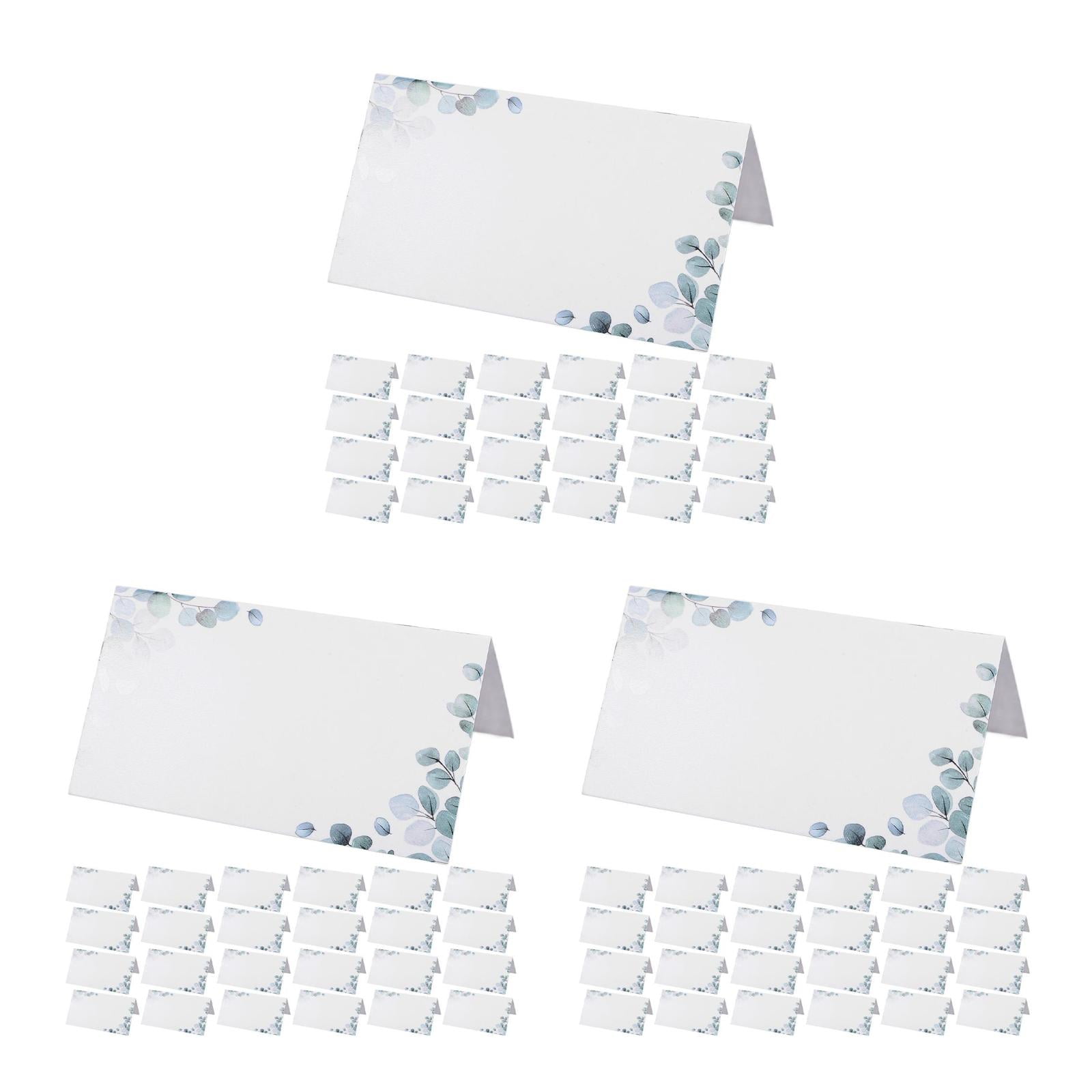 Masteelf 120 pcs Foldable Eucalyptus Place Cards For Wedding And Party ...