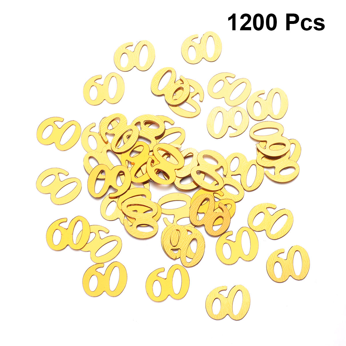 Masteelf 1200pcs Golden Number Confetti for Birthday and Anniversary ...