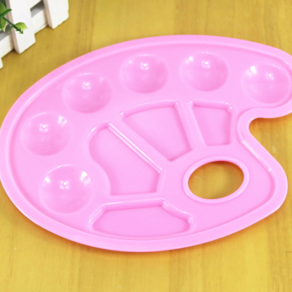 Masteelf 12Pcs Plastic Paint Color Palettes Painting Pallet Trays ...