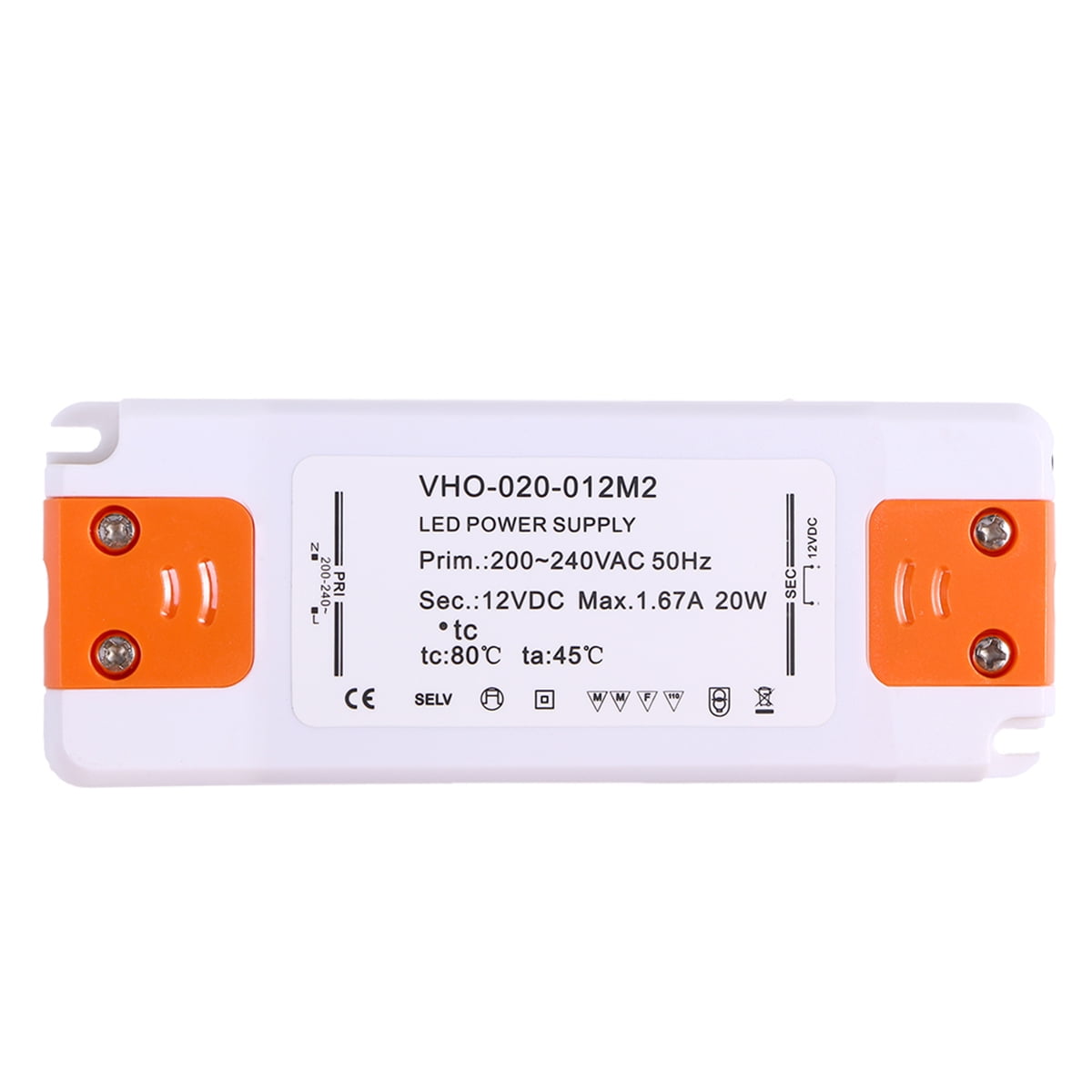 Masteelf 12V 20W LED Driver Converter Ultra- .67A Driver for LED Bulb ...