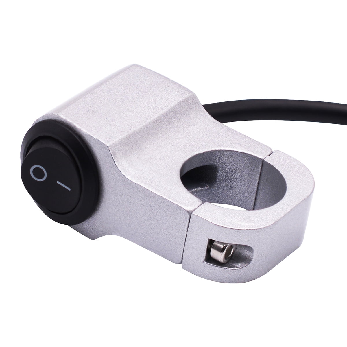 Masteelf 12V Motorcycle 2.2cm Handlebar Mount Headlight Button with ...