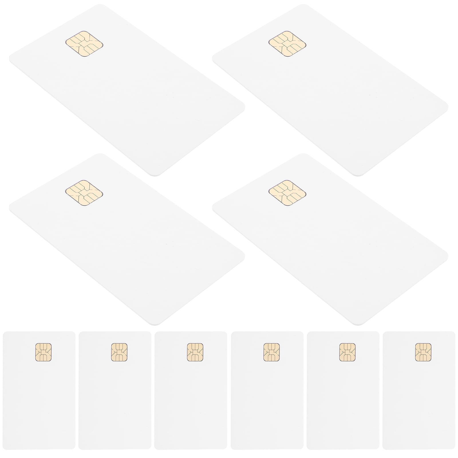 Masteelf 12pcs Blank Credit Cards Blank Cards with Chips Blank Ic Cards ...