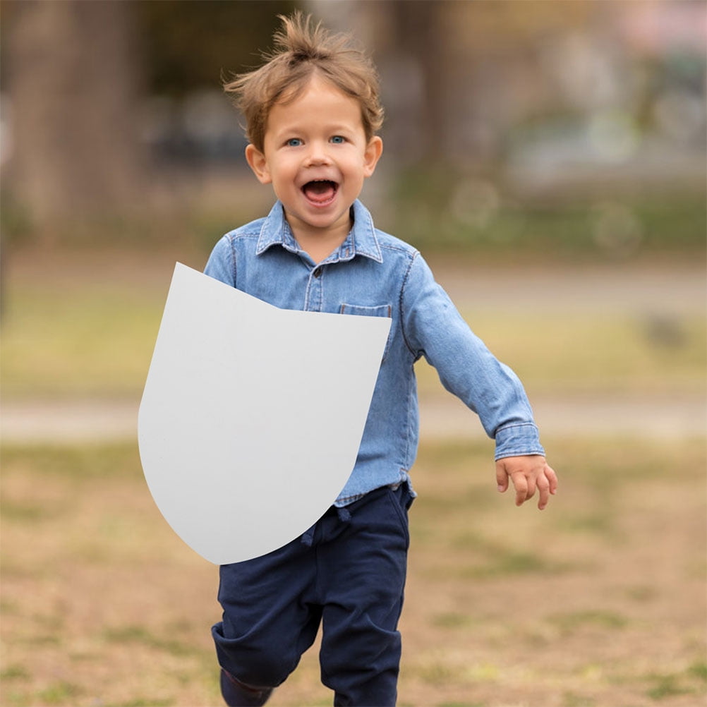 Masteelf 12pcs Blank Shield Craft Set for Boys DIY Cardboard Toy Prop ...