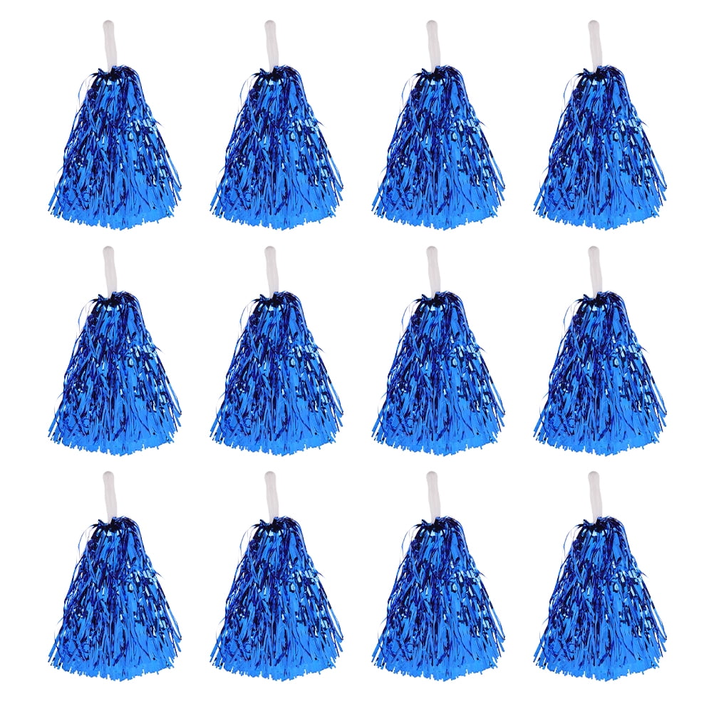 Masteelf 12pcs Cheerleader Pom Poms Metallic Foil Cheer Pom Poms ...