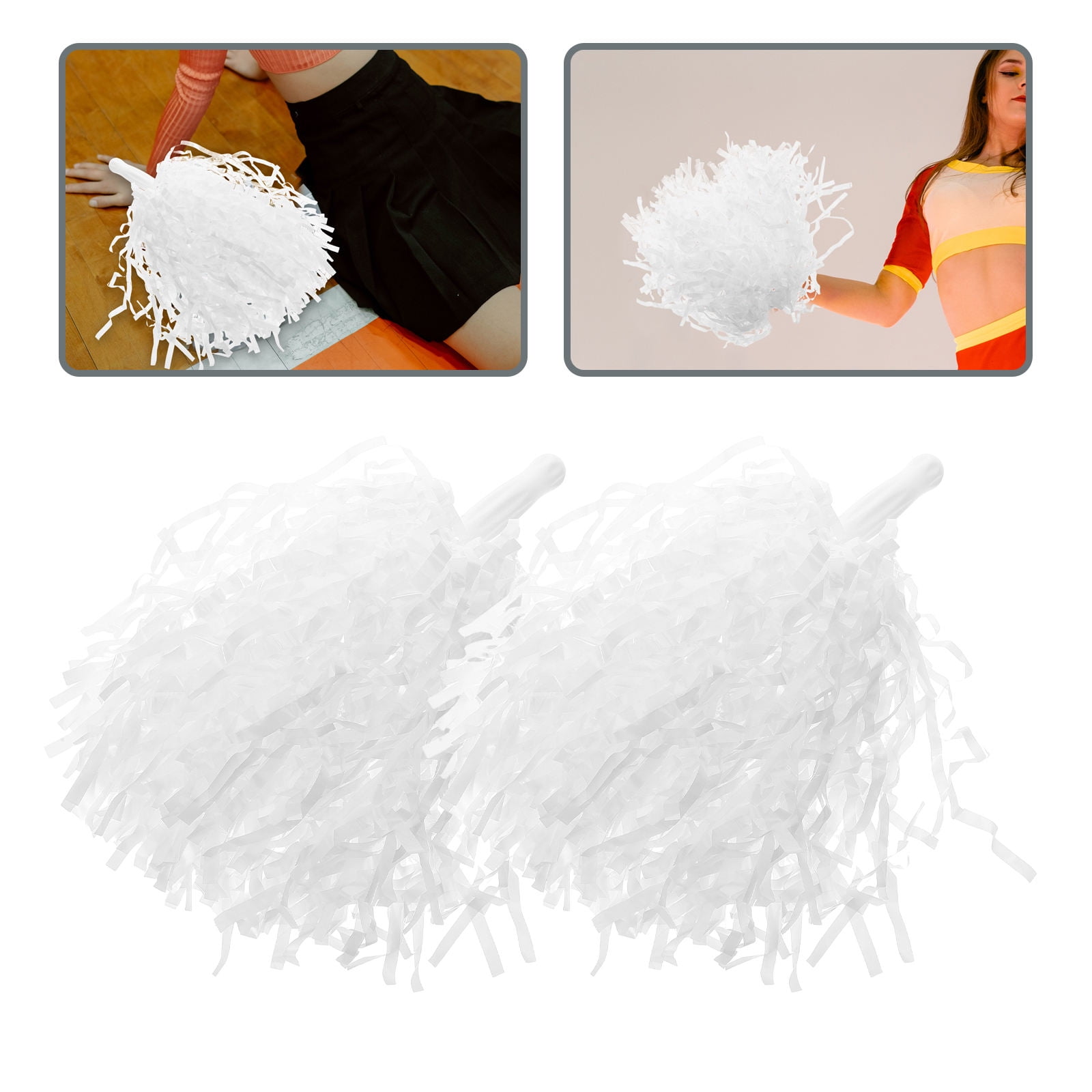 Masteelf 12pcs Cheerleading Pom Poms Flower Metallic Cheerleading Pom ...