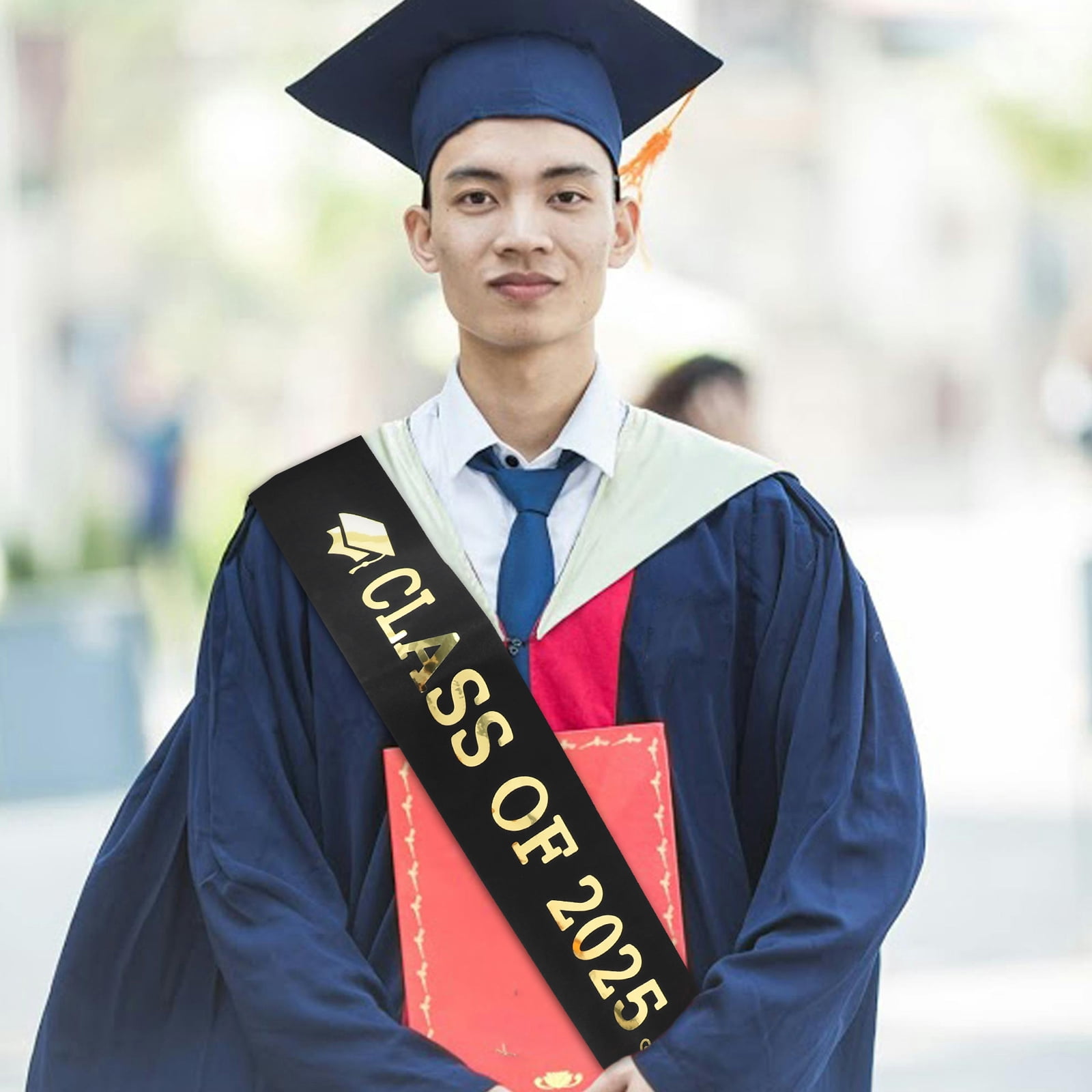 Masteelf 12pcs Graduation Sash with Gold Letters Class of 2025 ...