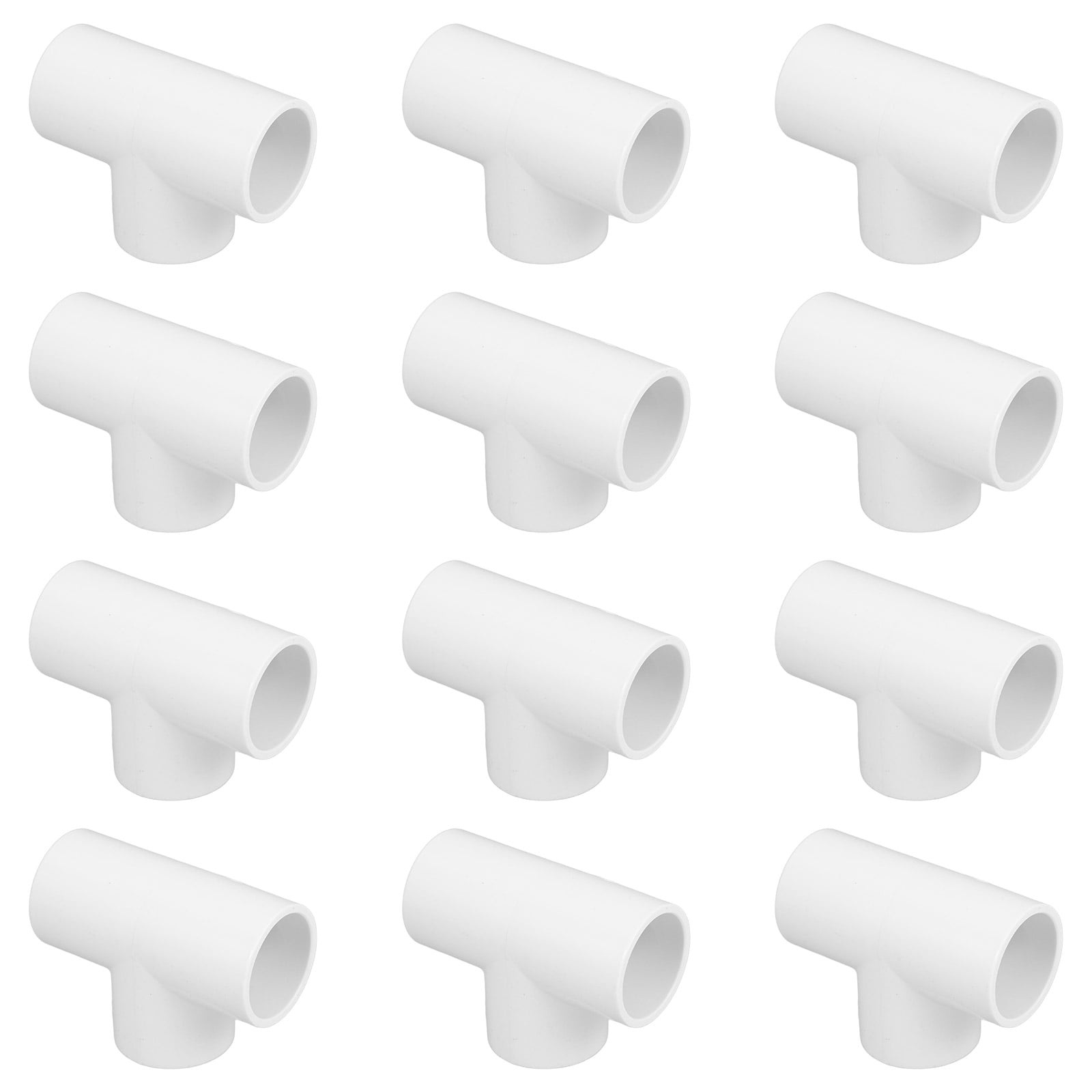 Masteelf 12pcs PVC Pipe Fittings T Type Hose Connectors for Garden Hose ...