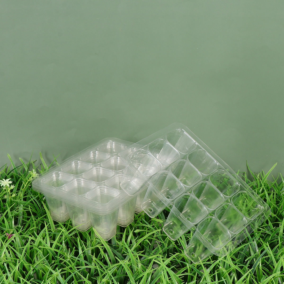 Masteelf 12pcs Trays Box Tray Family Box With Plant Labels (6cps 12 ...