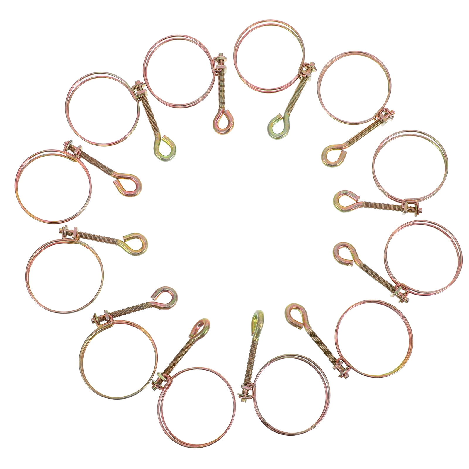 Masteelf 12pcs Water Pipe Fastening Clip Water Hose Clamps Adjustable ...