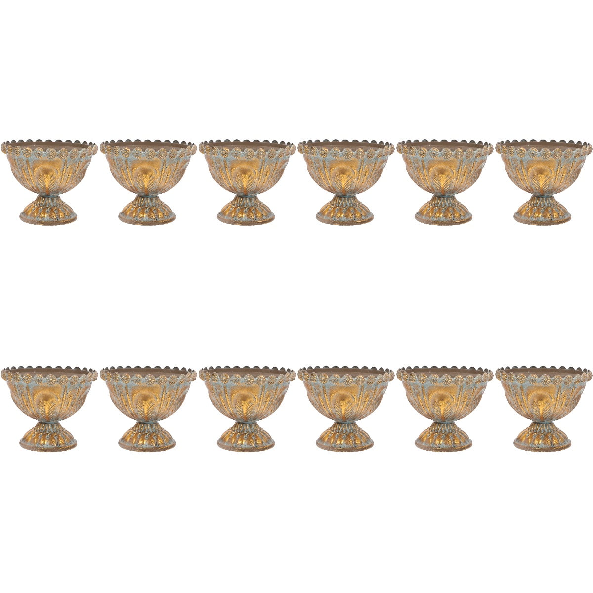 Masteelf 12pcs Wedding Flower Trumpet Vase Trophy Design Dried Flower ...