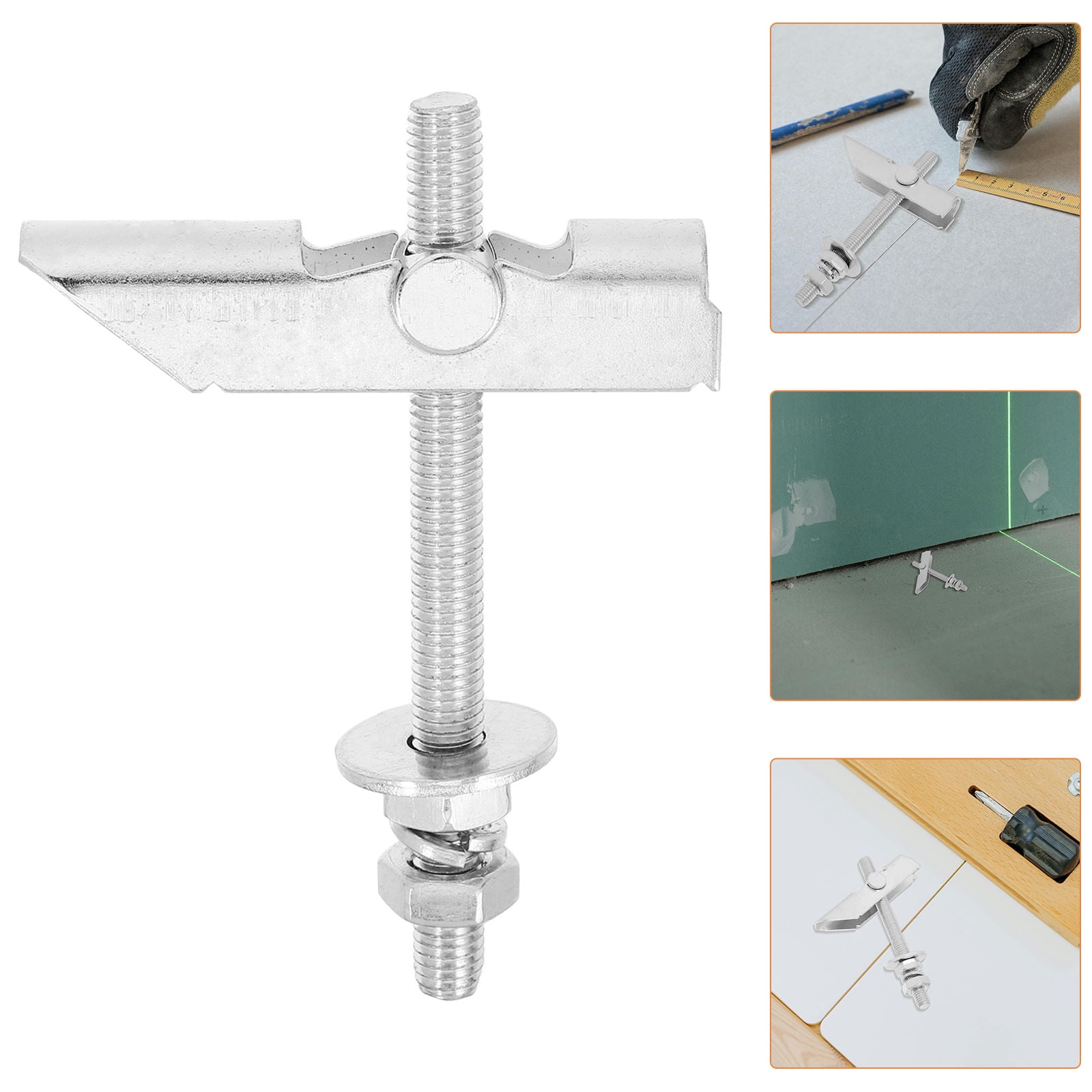 Masteelf 12pcs Wedge Anchors Wall Screws Bolt Nut Expansion Tubes ...