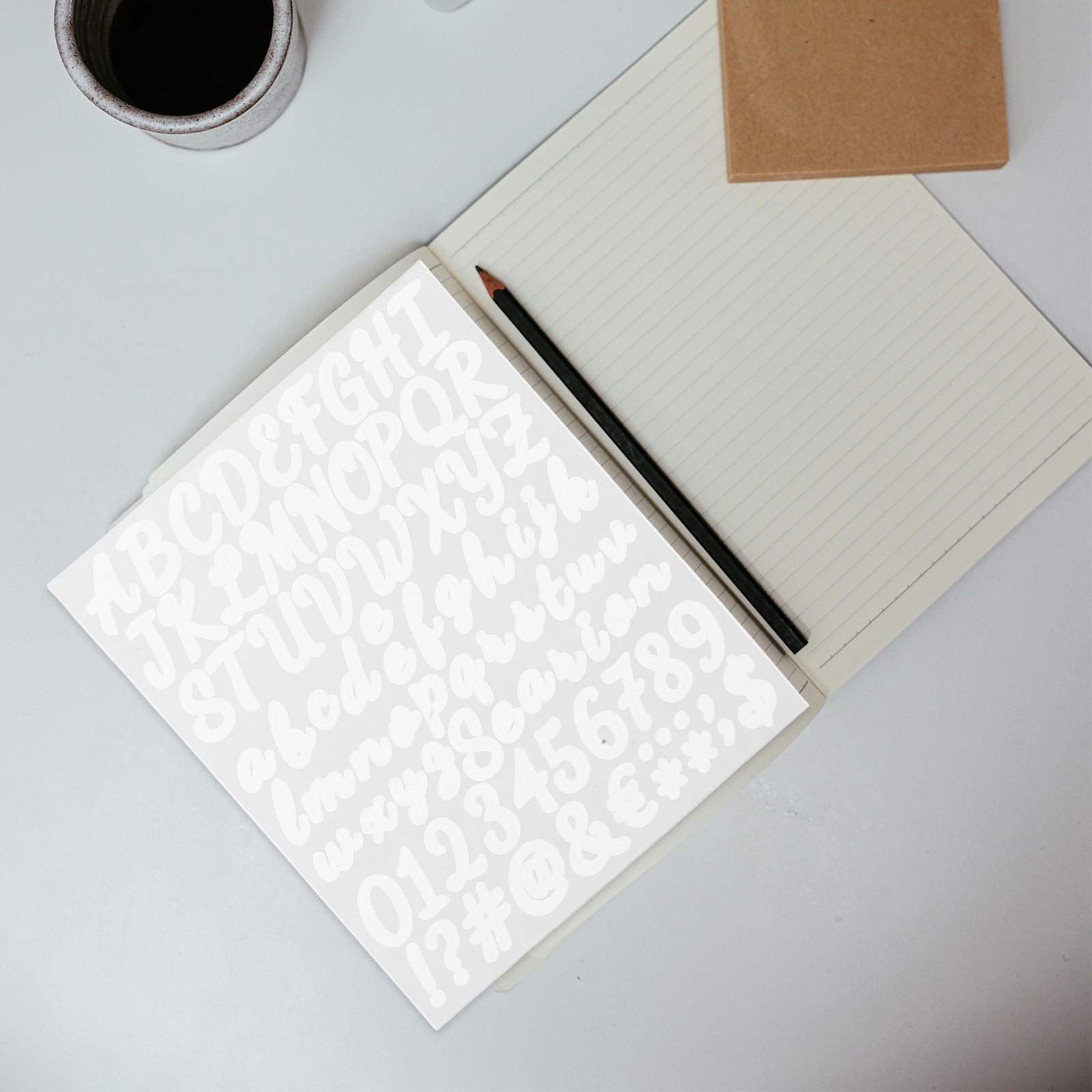 Masteelf 14 Sheets Self Adhesive Alphabet Letter Stickers Numbers ...