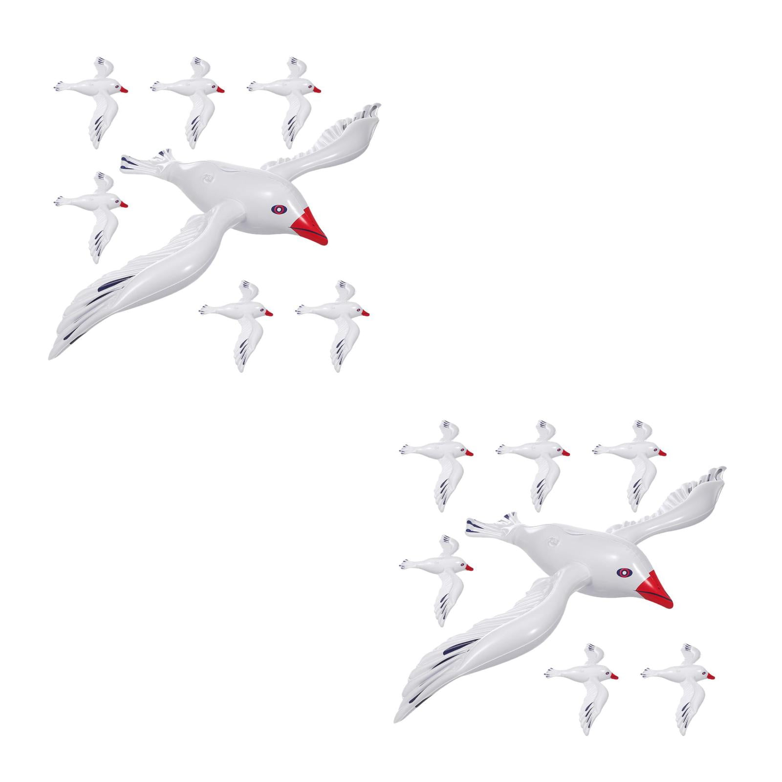 Masteelf 14 pcs Inflatable Seagull Decorations Jumbo Bird Balloons For ...