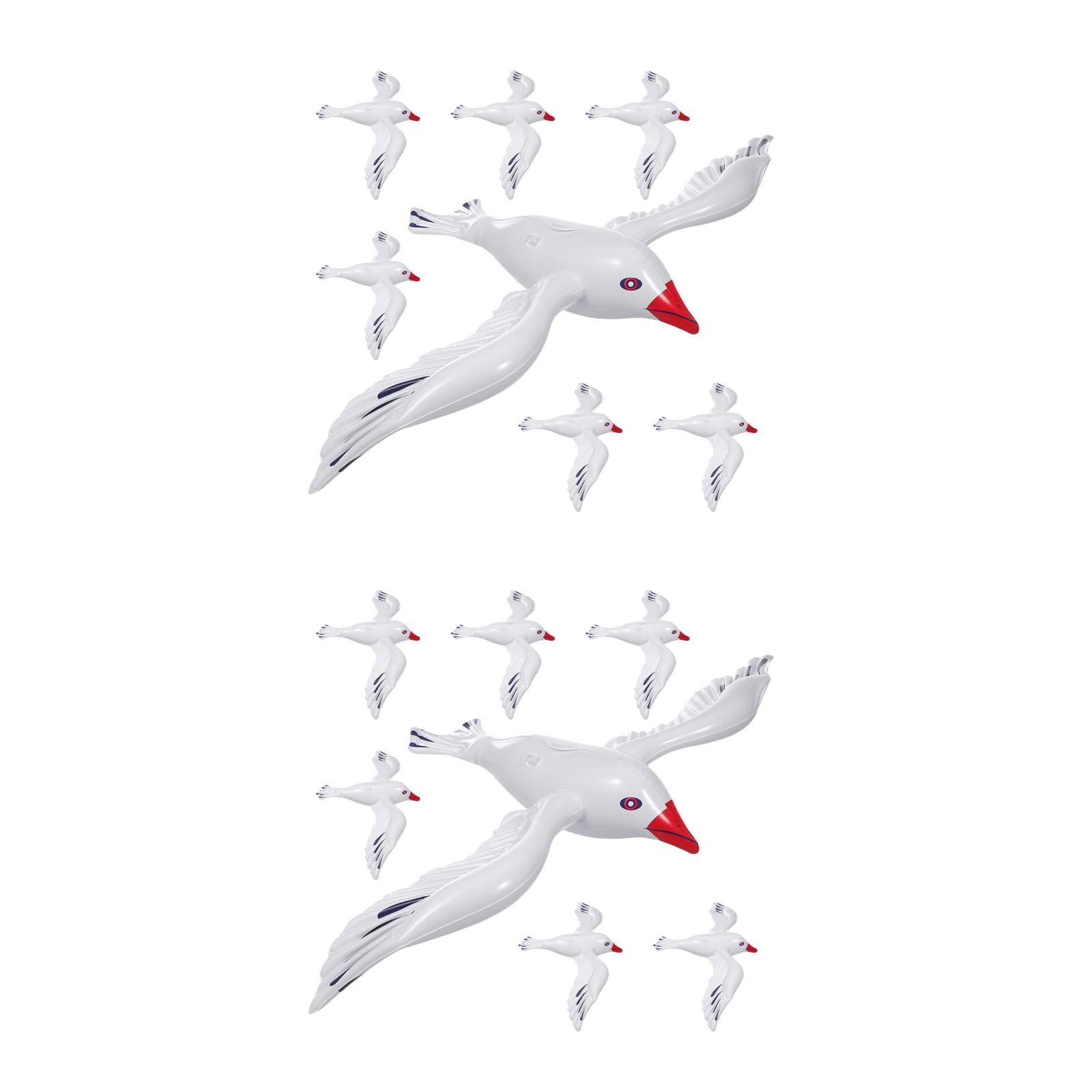 Masteelf 14 pcs Large Inflatable Seagull Toys Blow Up Sea Birds ...