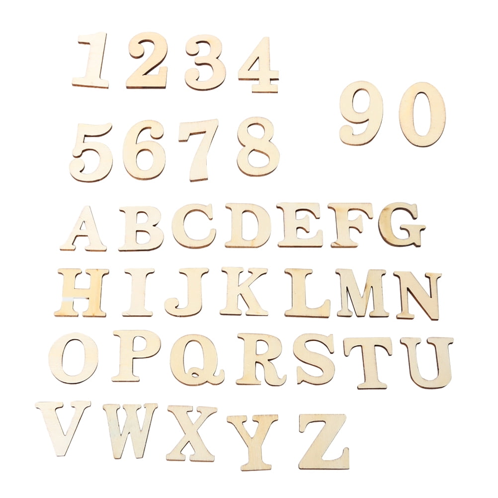 Masteelf 144PCS Wooden Self-Adhesive Alphabet Letters and Numbers for ...
