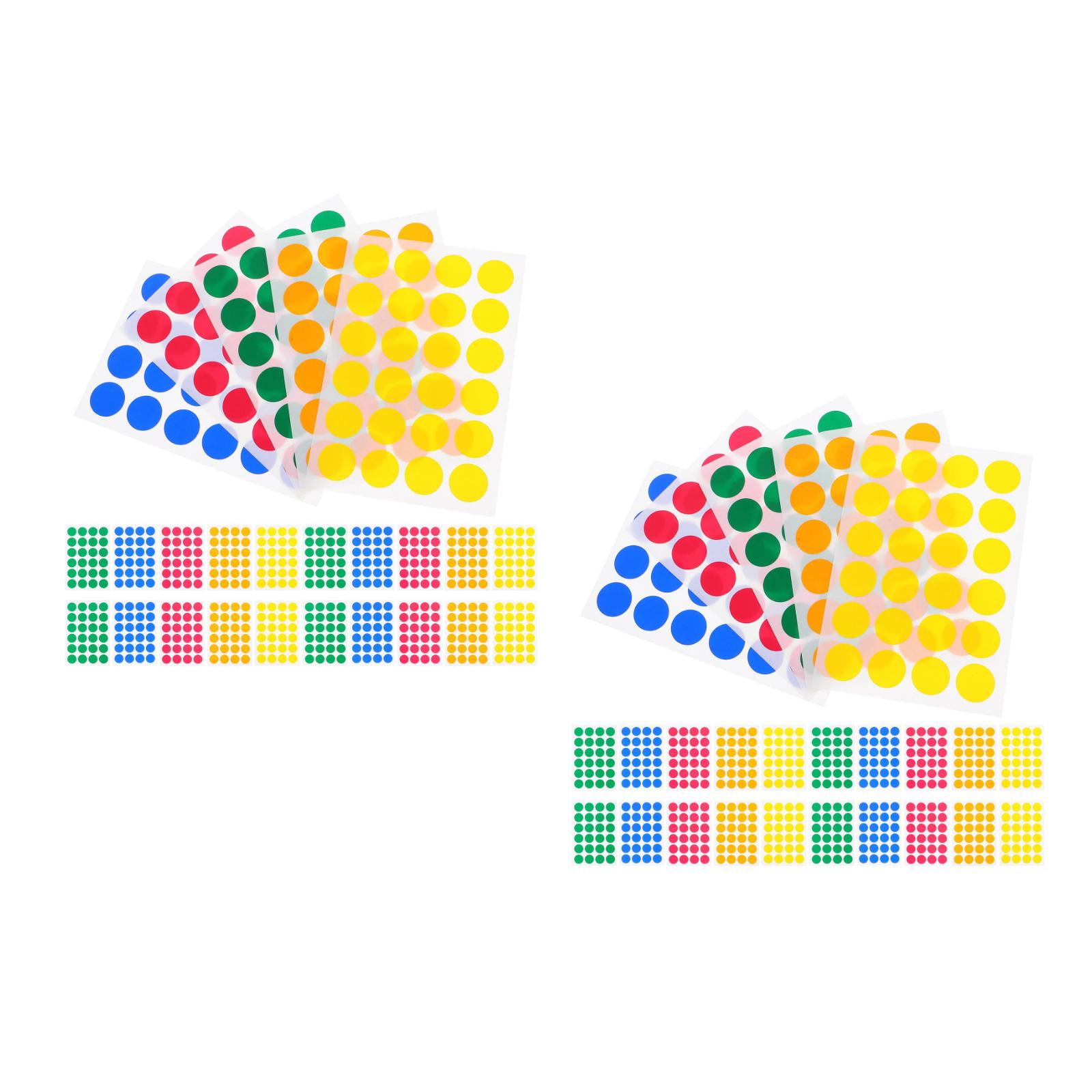 Masteelf 1440 pcs Self-Adhesive Colored Dot Stickers For Scrapbooking ...
