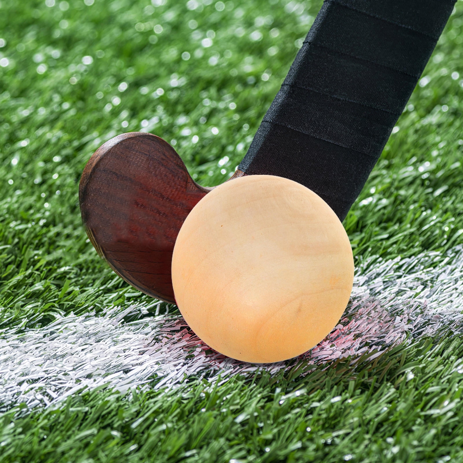 Masteelf 15 Pc Wood Swedish Stickhandling Balls Hardwood No-Bounce ...