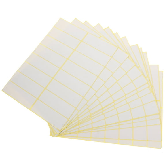 Masteelf 15 Sheets Label Sticker Blank Sticker Labels Easy To Write On ...