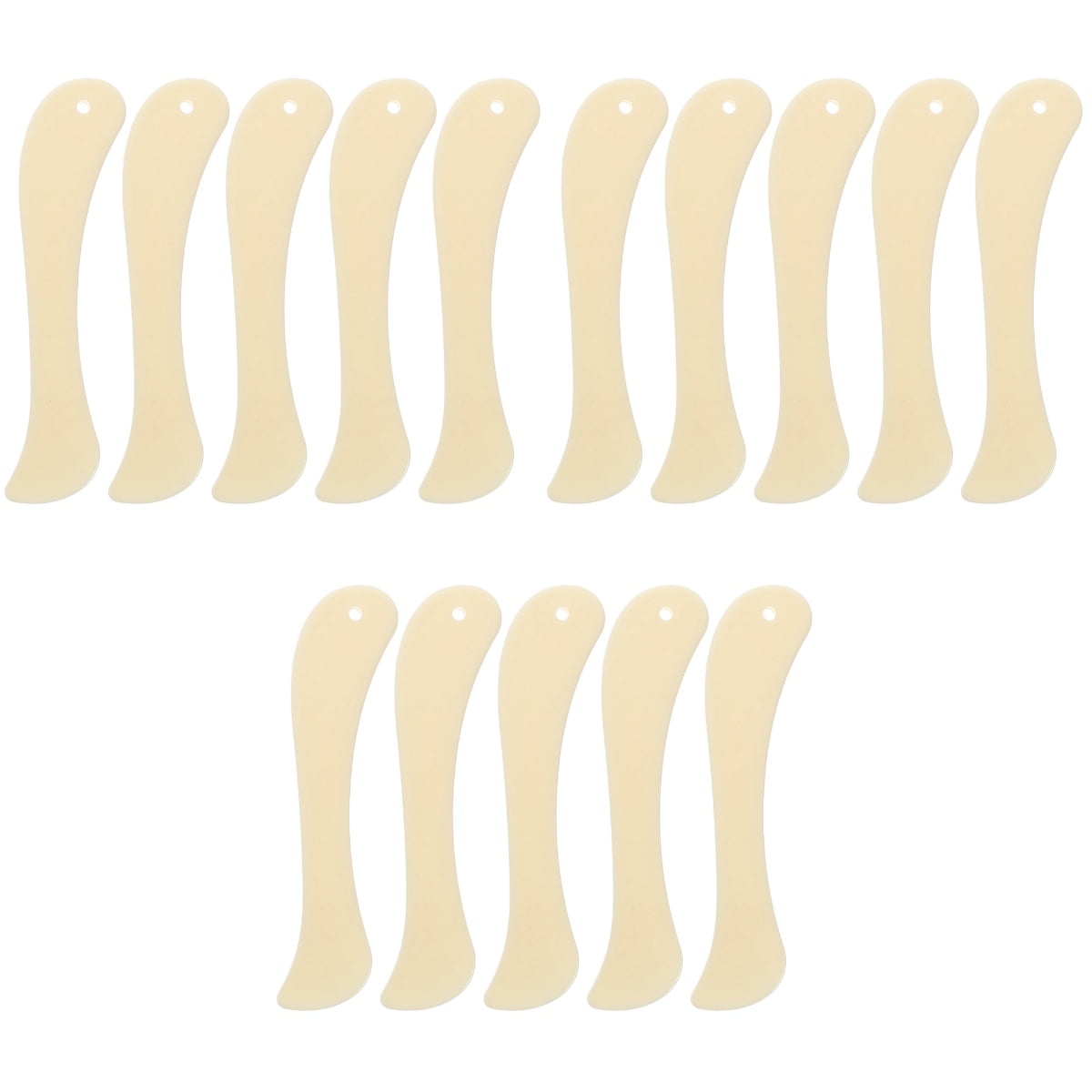 Masteelf 15 pcs Bone Folder Tool Plastic Bone Folder Paper Creaser for Paper Crafts Bookbinding ...
