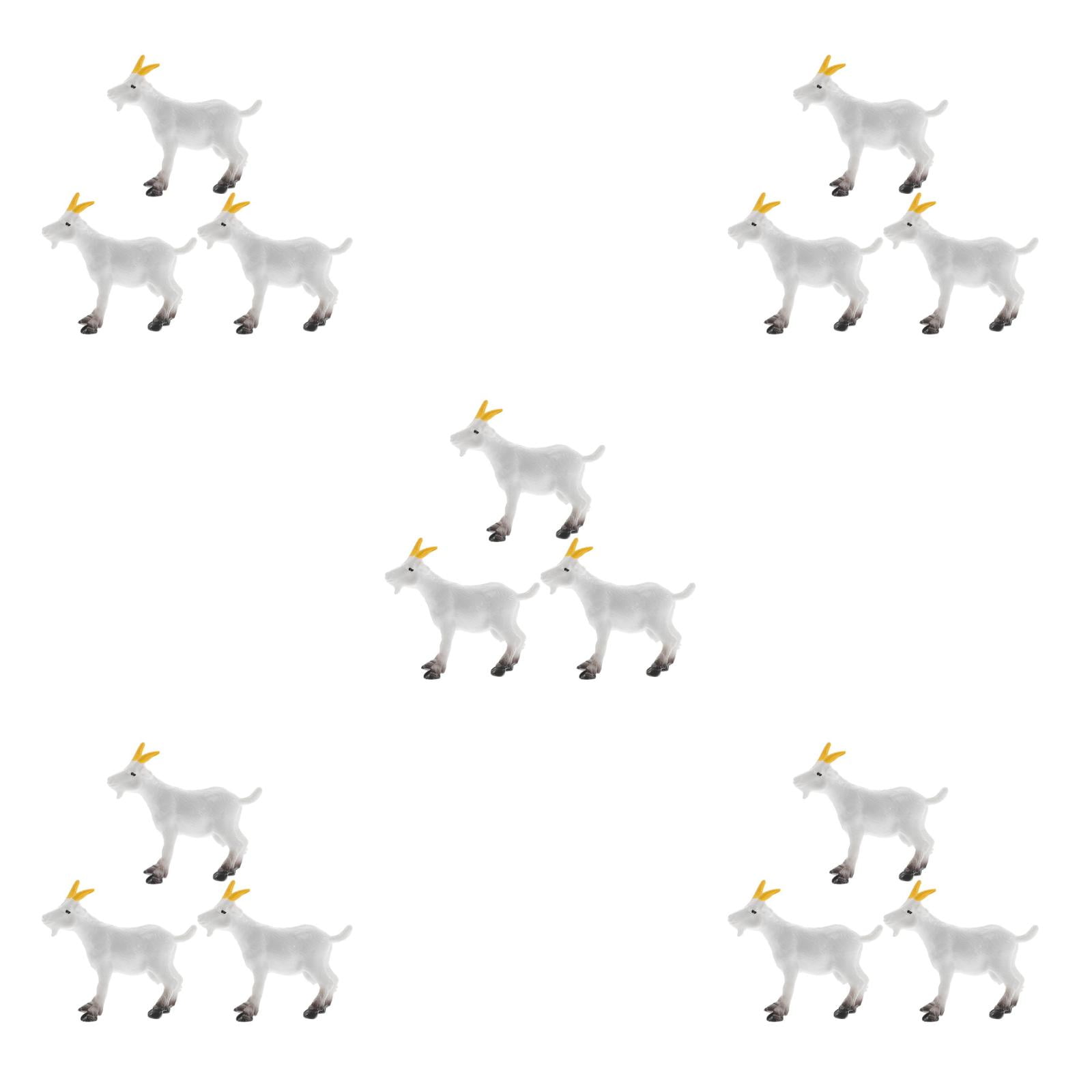 Masteelf 15 pcs Miniature Goat Figurines Tiny Sheep Toys Realistic Farm ...