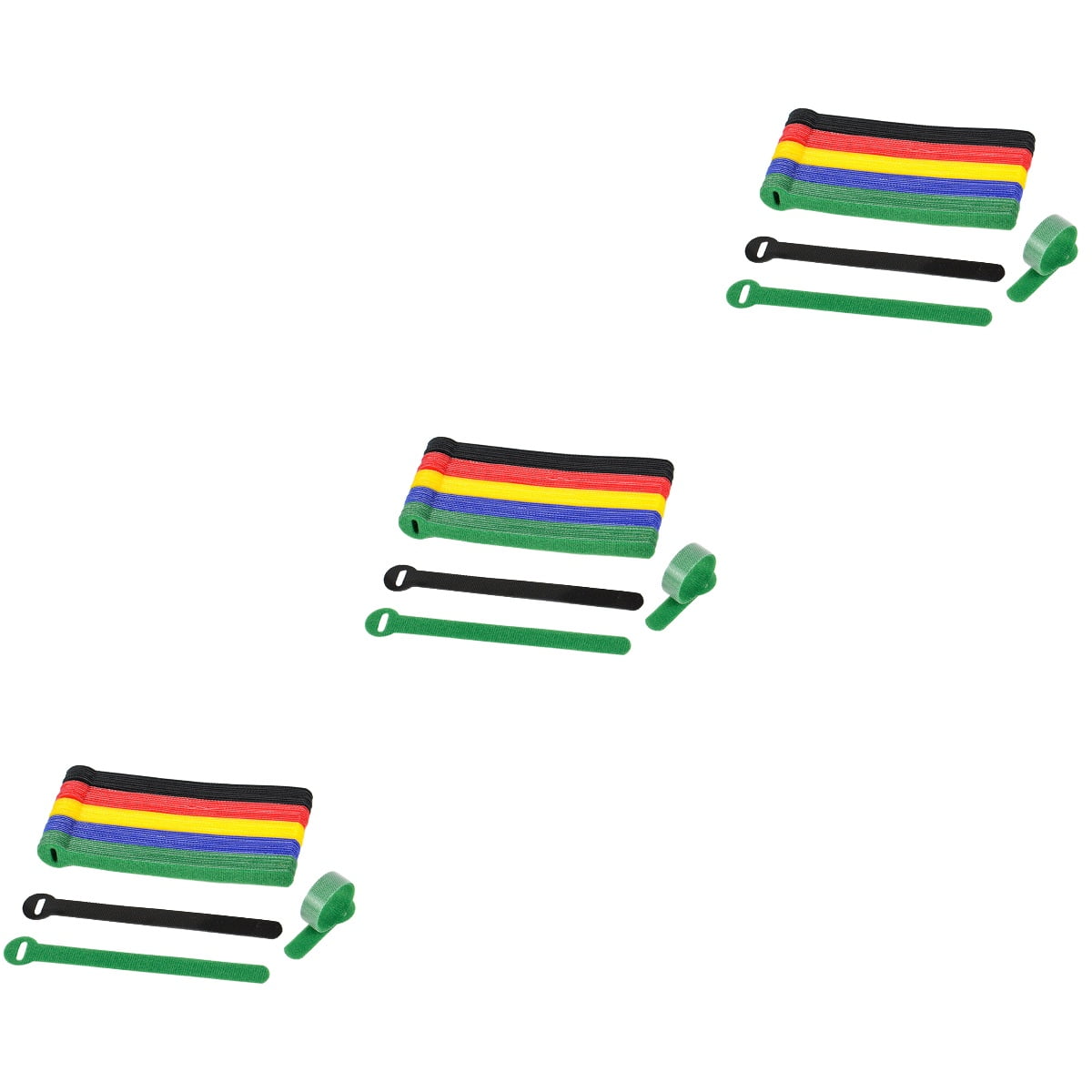 Masteelf 150 Pcs Fastening Cable Ties Hook and Loop Cord Ties Cable ...