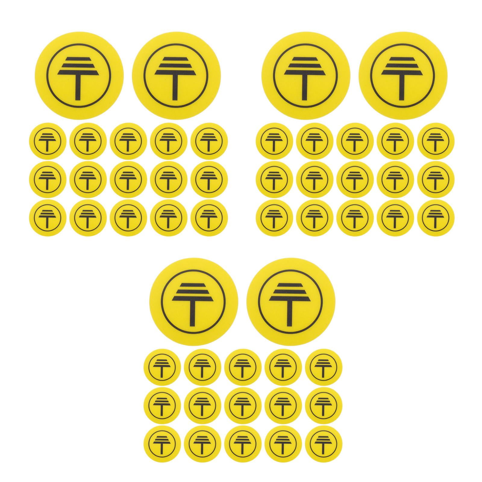 Masteelf 150 pcs Electric Grounding Alert Signs Reflective Warning Tags ...