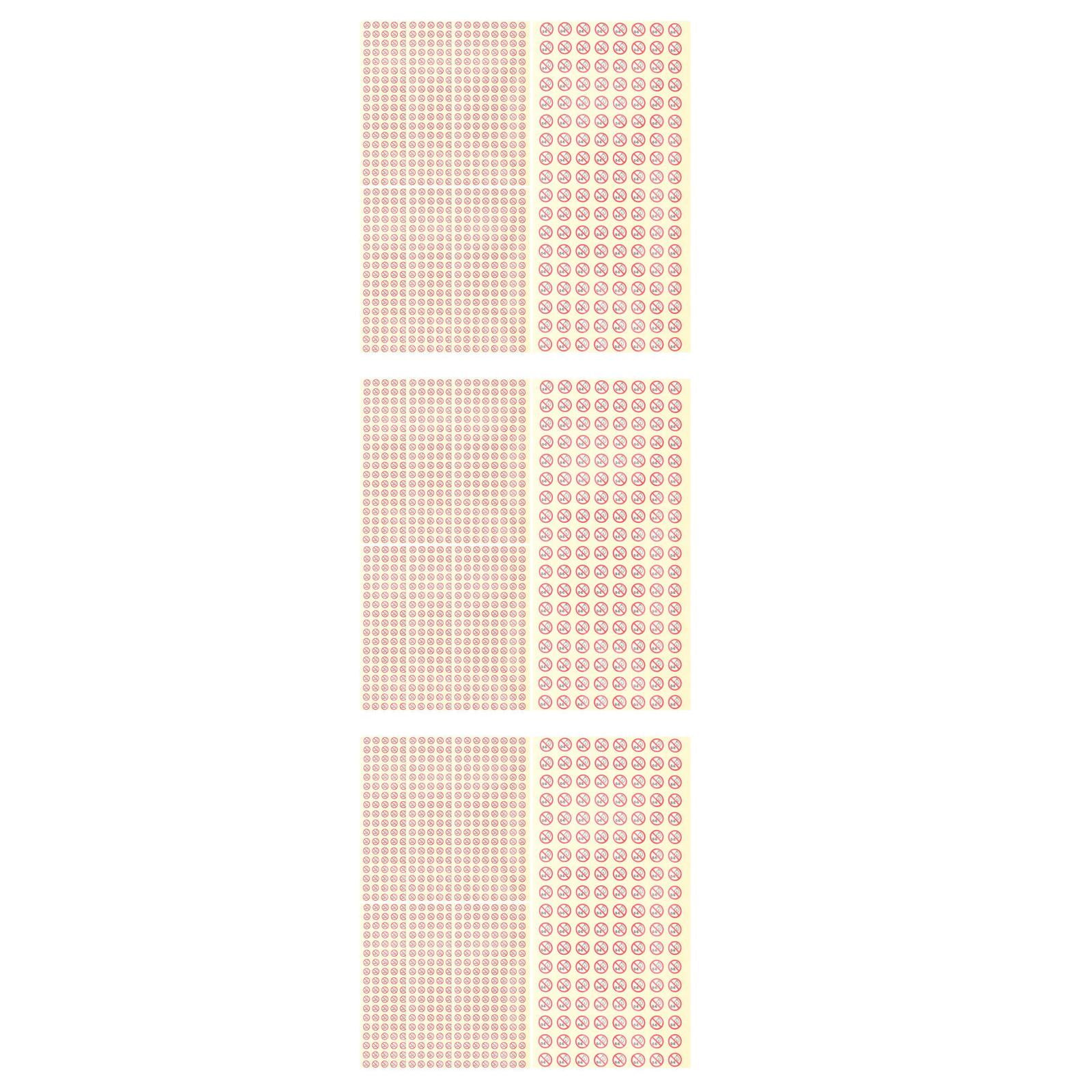 Masteelf 1500 pcs Self-Adhesive Warning Decals for Toys and Food Baby ...